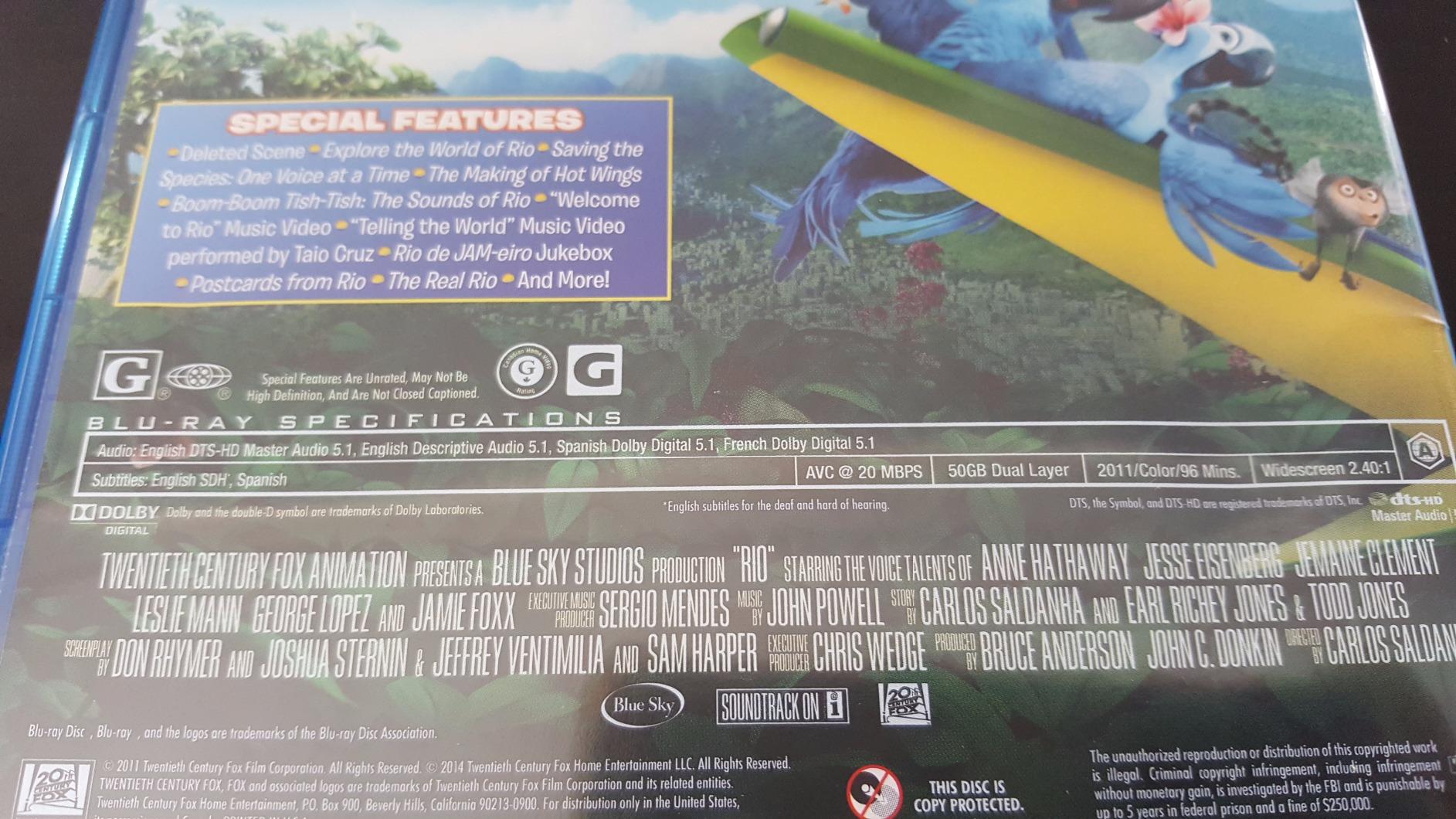 Amazon.com: Rio : Jesse Eisenberg, Anne Hathaway: Movies & TV