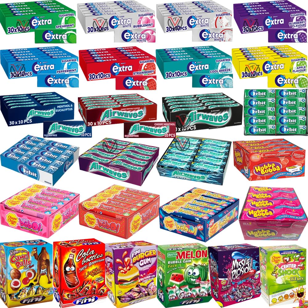 VIMIX All Chewing Gum Collections Full & Half Box - Extra, Airwaves ...