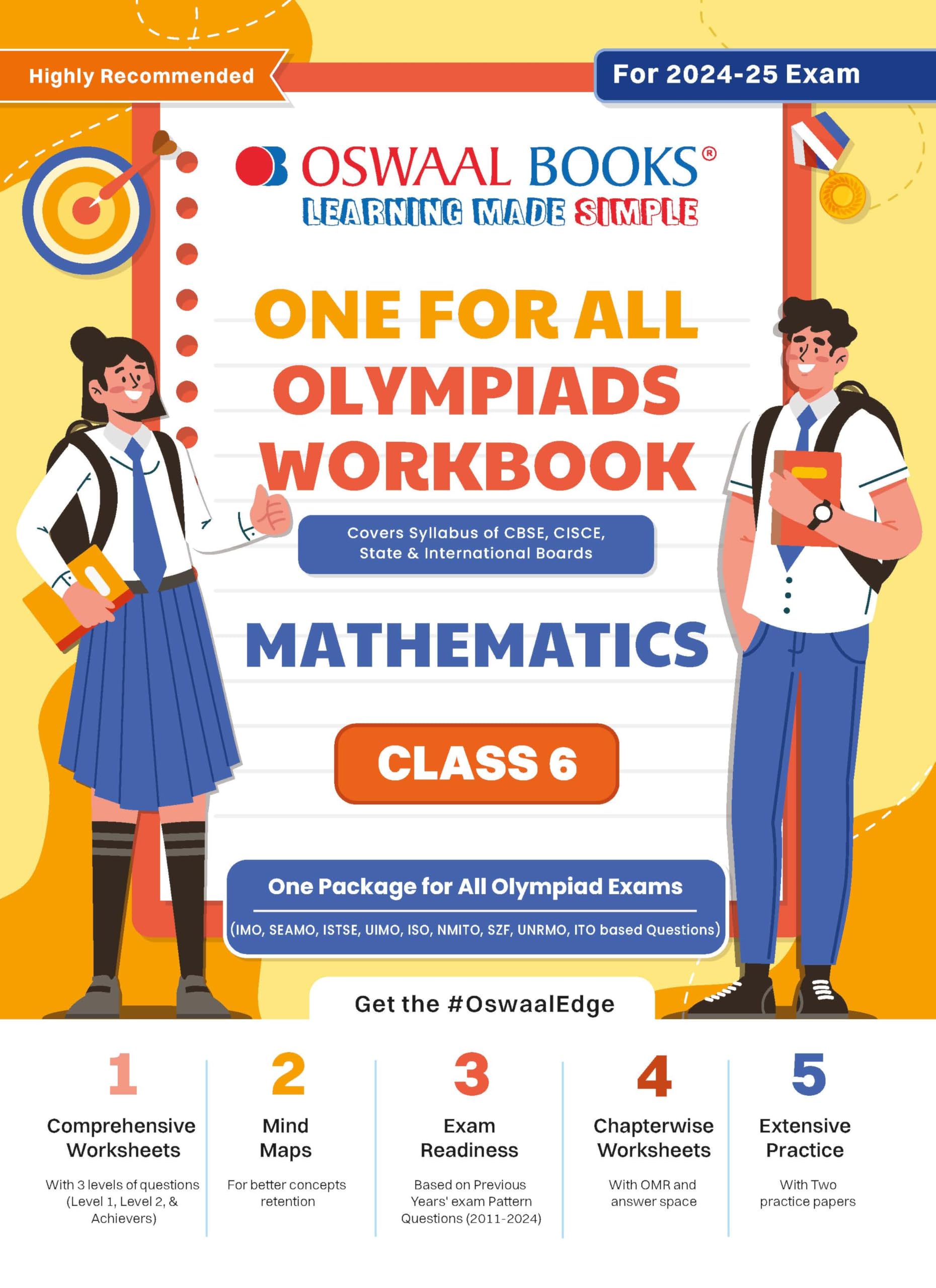 Buy Oswaal One For All Olympiad Workbook Class 6 Mathematics for 2024 ...