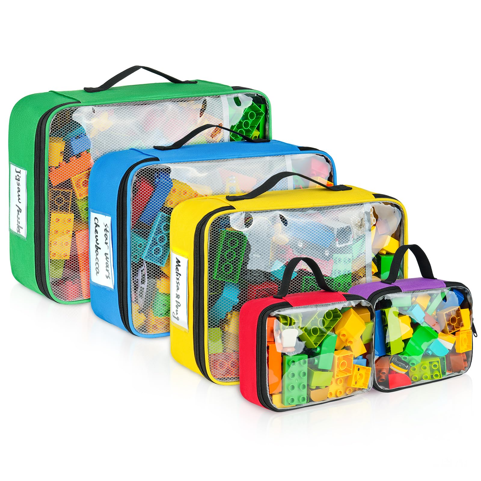 Snapklik.com : 5 Packs Toy Storage Bags Compatible