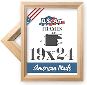 Amazon.com: US Art 19x24 Inches Photo Poster Frame in 0.84 Inch Wide ...