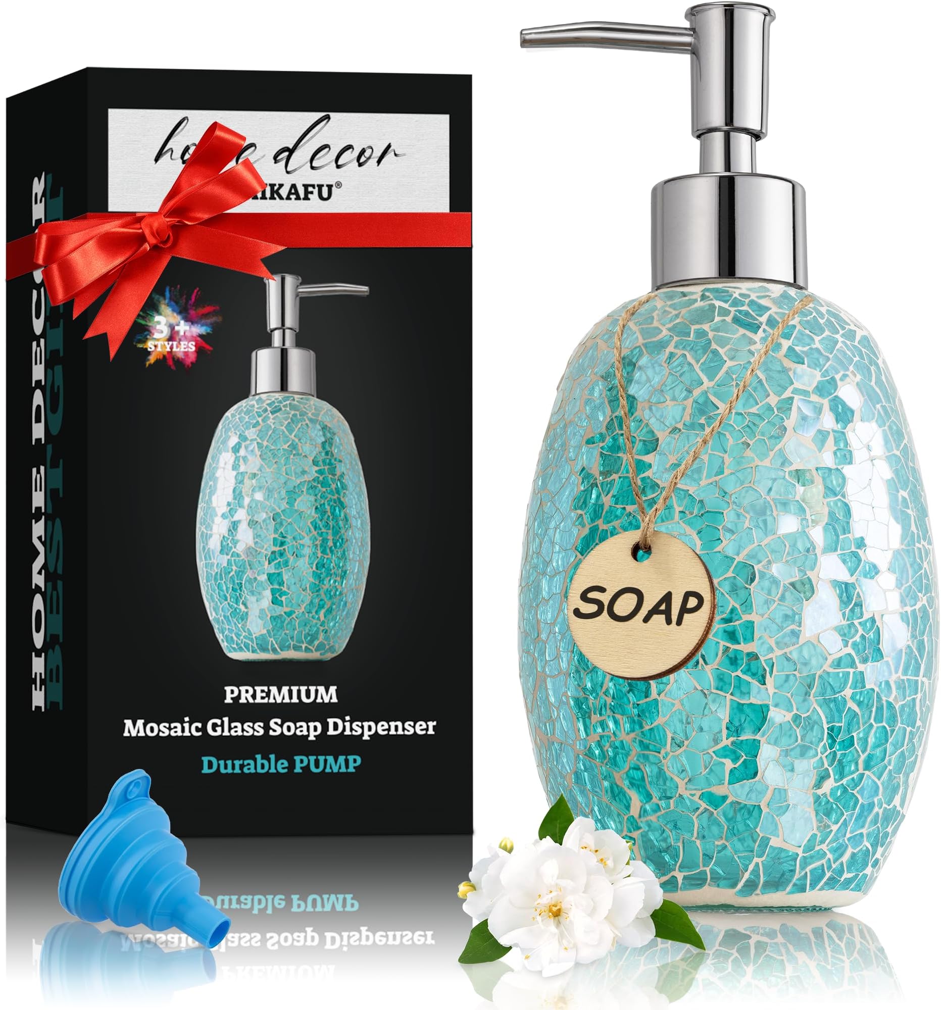 Amazon.com: Indecor Home Soap Dispenser, Beach Inspired,Coastal Home ...