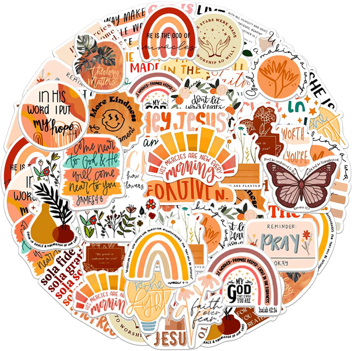 Amazon.com: 100 Pcs Boho Stickers, Vintage Aesthetic Sticker Pack, Cute ...