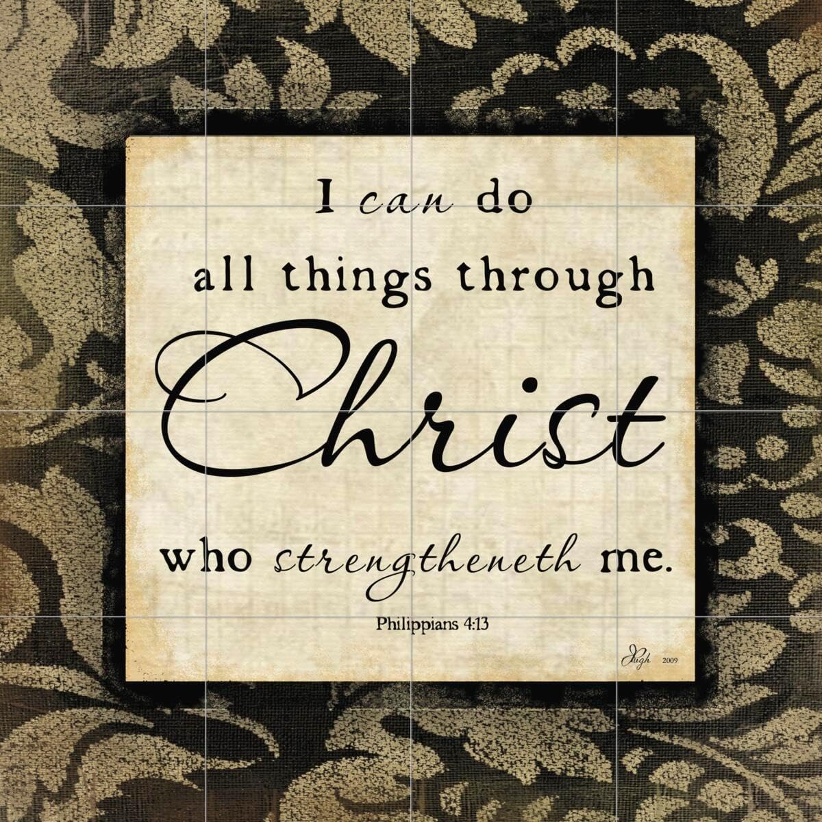 Ceramic Backsplash Tile Mural Inspirational Religious Kitchen/Bathroom ...