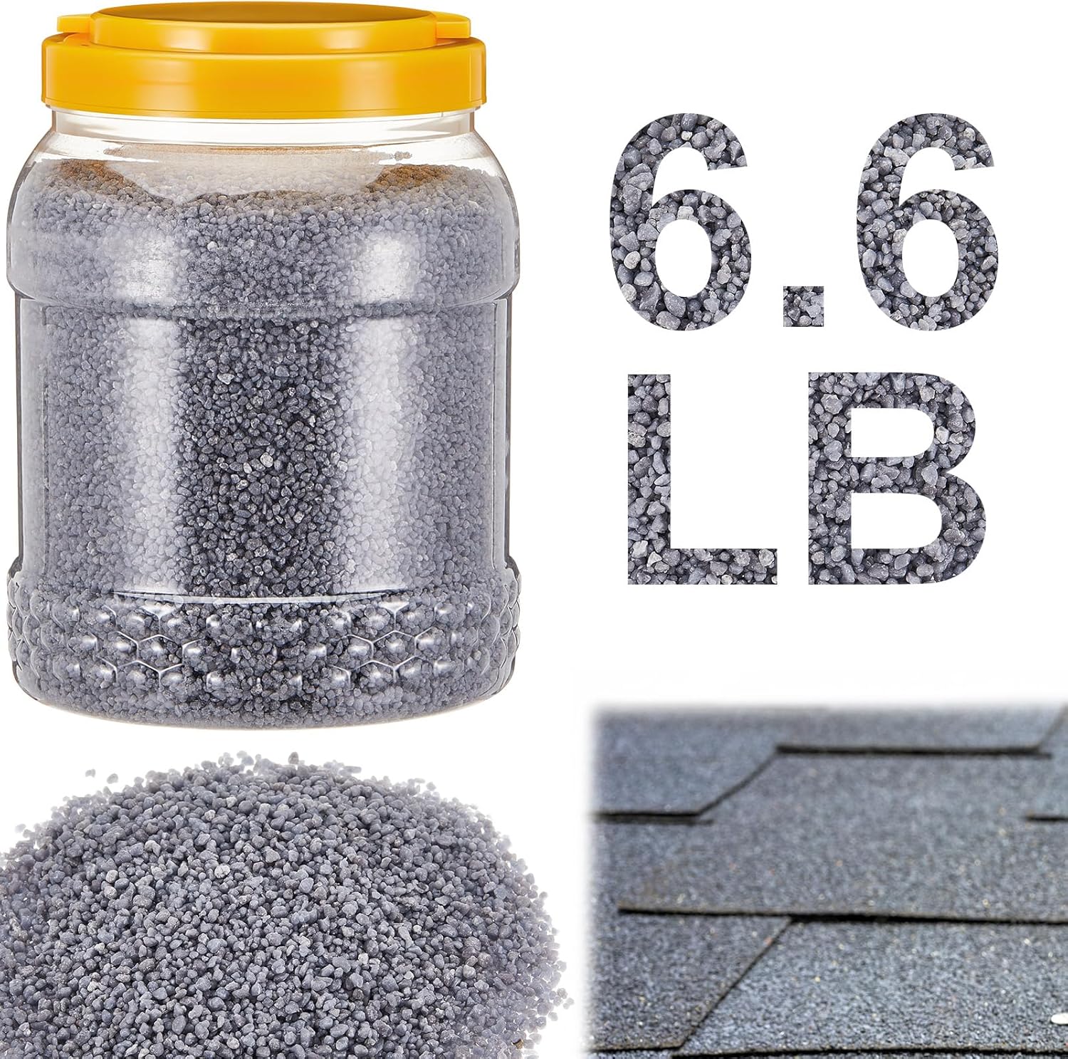 Nuanchu Roofing Granules 6.6 lb Bottle Roof Shingles Particles for ...