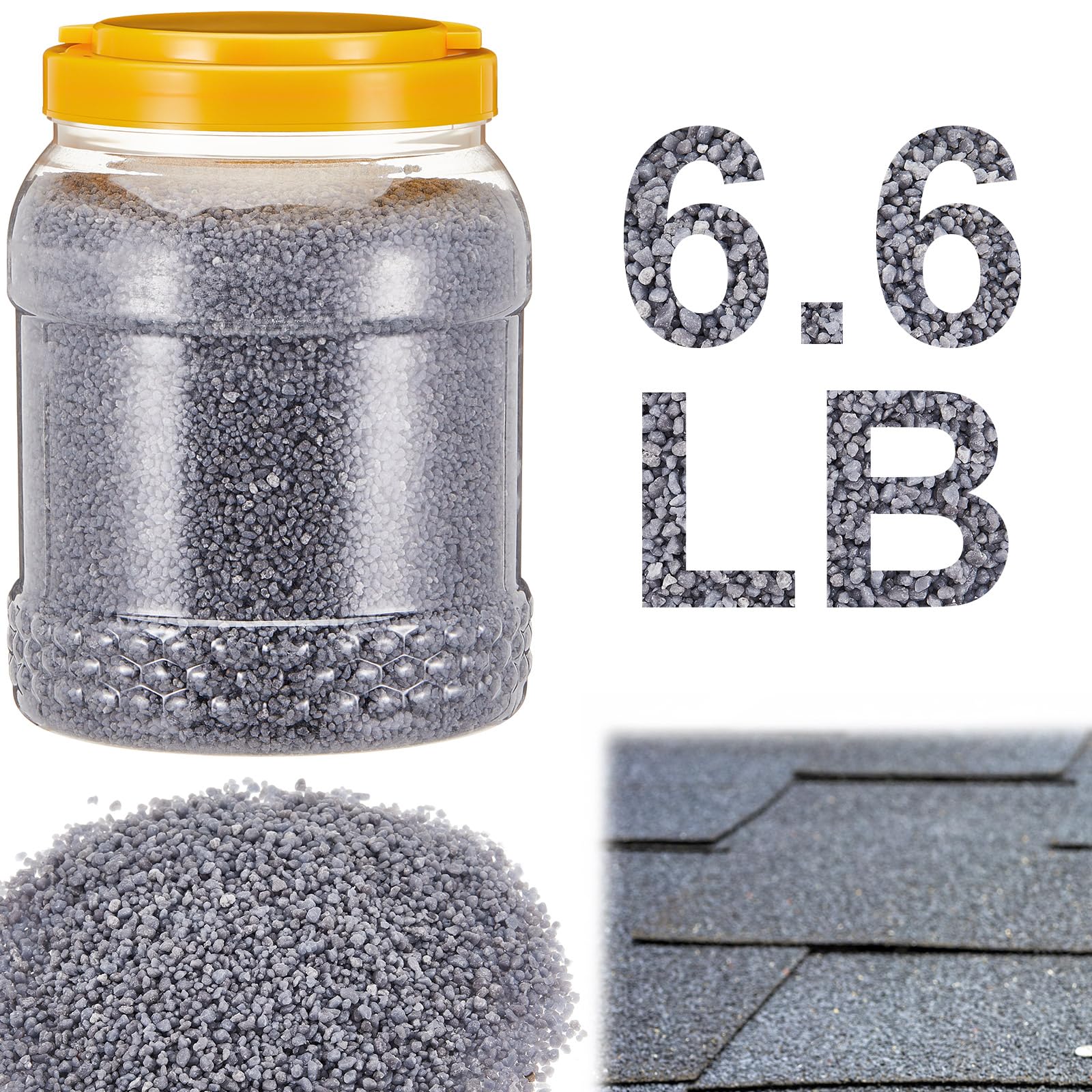 Nuanchu Roofing Granules 6.6 lb Bottle roof Shingles Particles for Roof ...