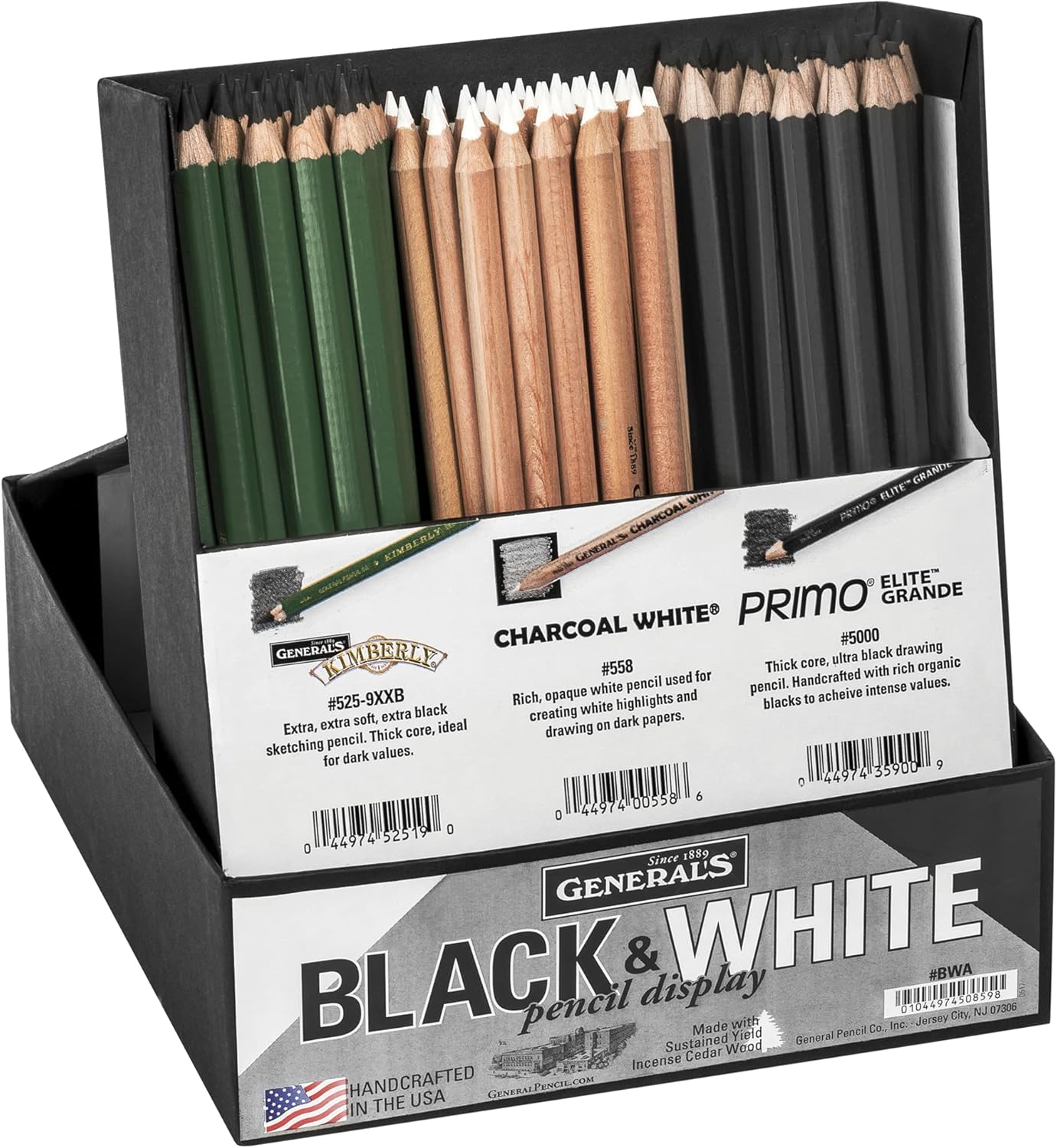 Amazon.com : General Pencil BWA Black and White Pencil Displays (Set of ...