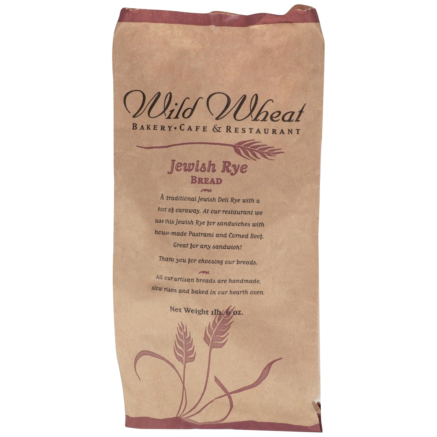 Amazon.com: WILD WHEAT BAKERY Jewish Rye Bread, 22 OZ : Grocery ...