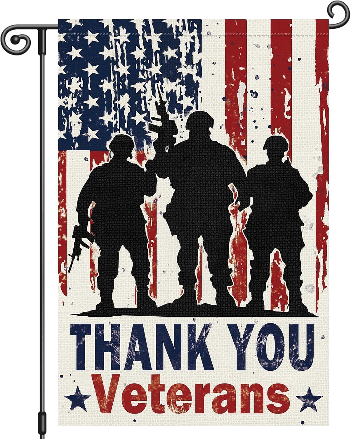 Amazon.com : Yangnell Veterans Day Garden Flag Thank You Veterans ...