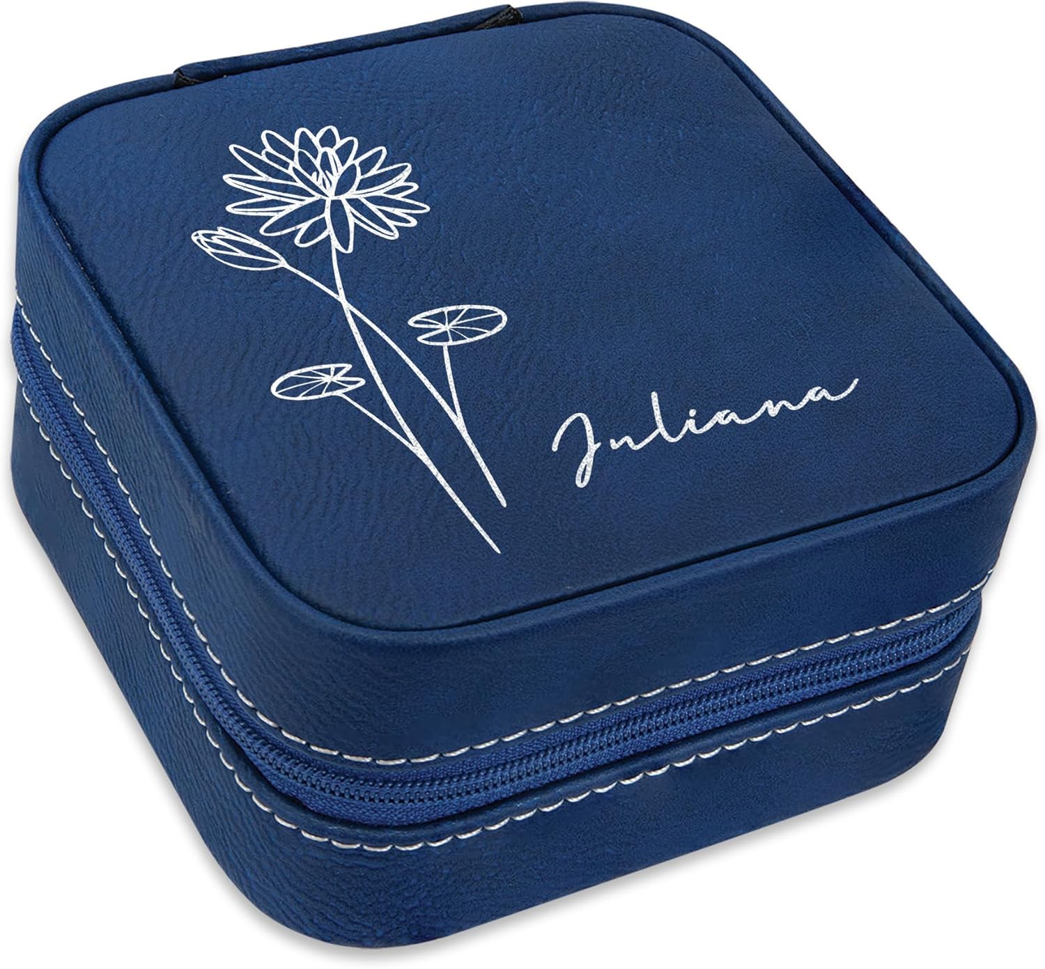 Amazon.com: July Birth Month Floral Jewelry Case - Birth Flower Jewelry ...