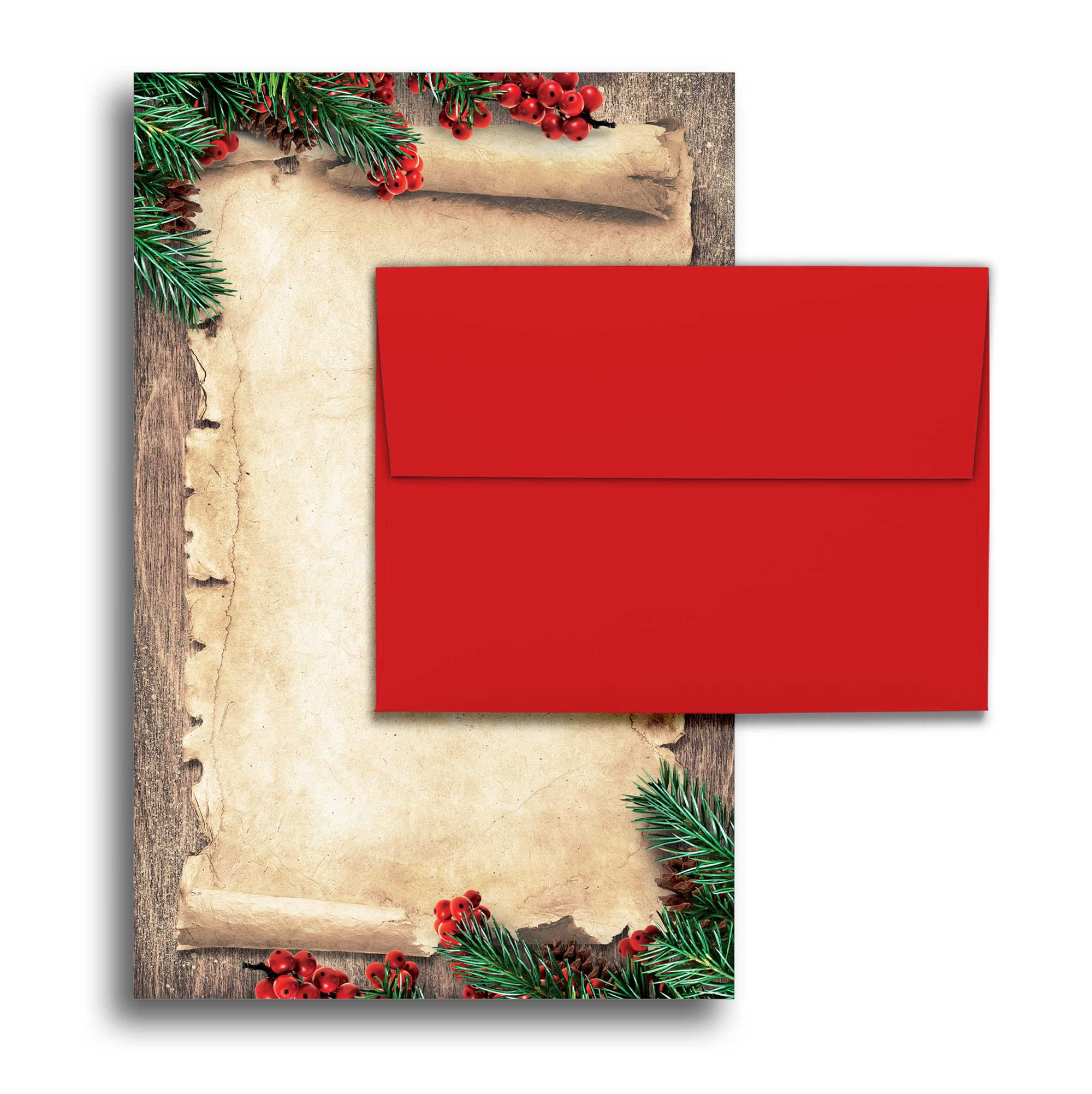 Amazon.com : Naughty or Nice Christmas Memo Paper and Envelopes - 40 ...