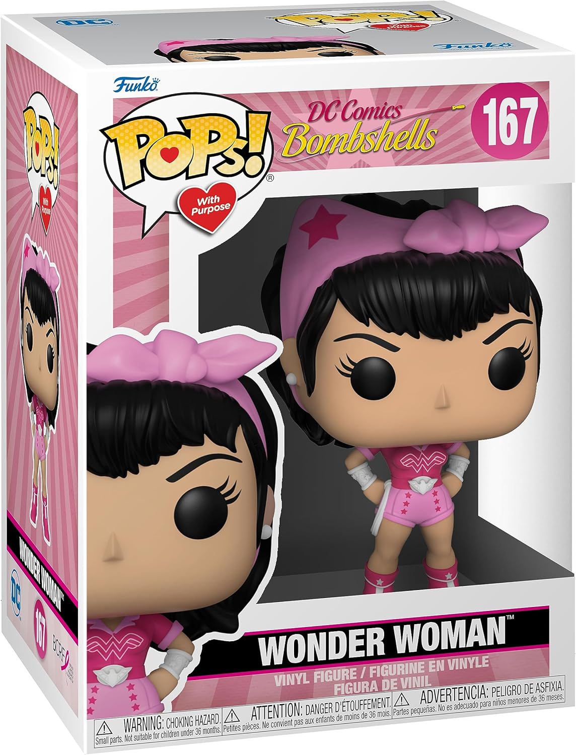 Funko Pop! Heroes: Breast Cancer Awareness - Bombshell Wonder Woman ...