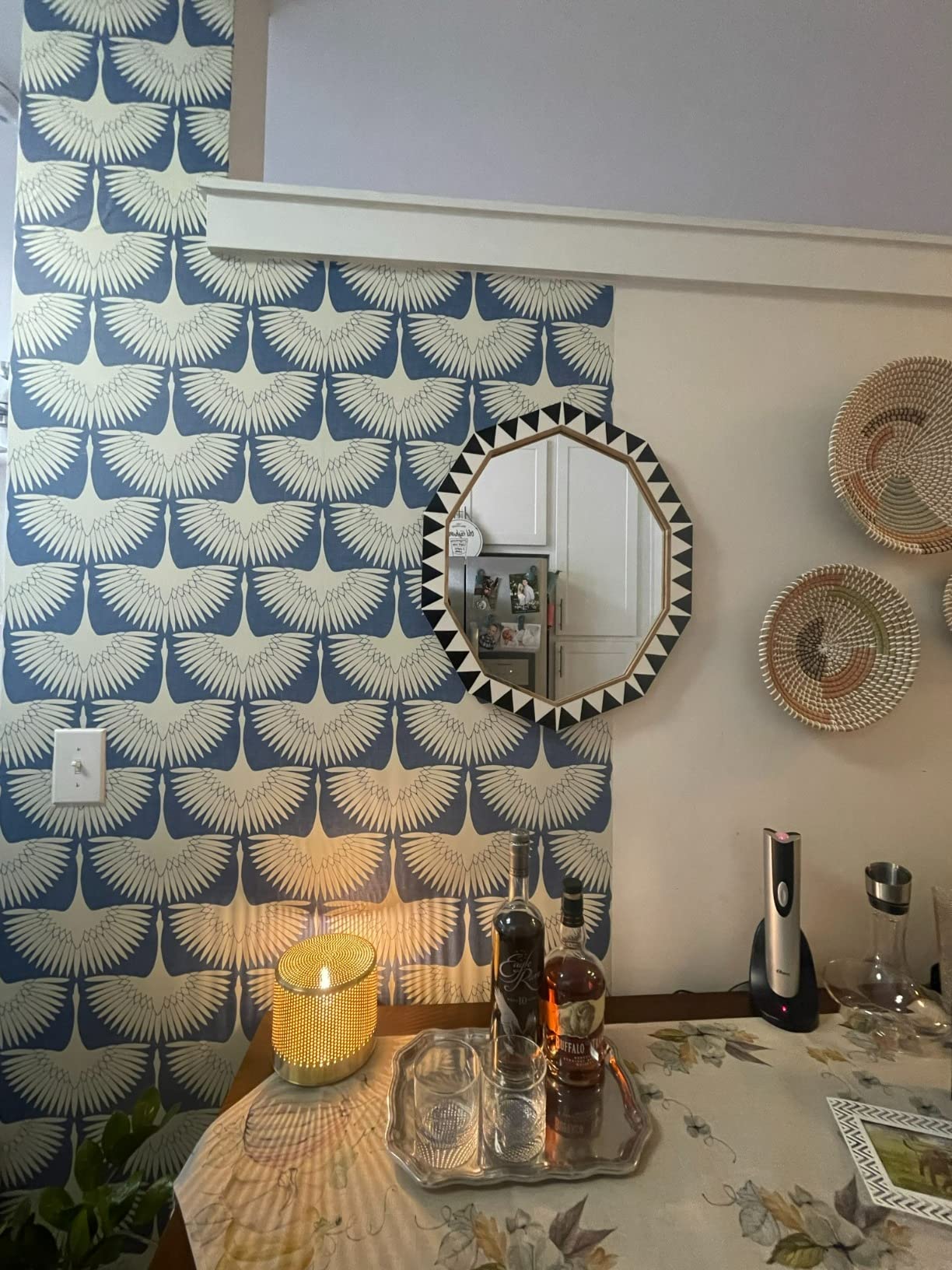 $5/mo - Finance Tempaper x Genevieve Gorder Sahara Blush Feather Flock ...