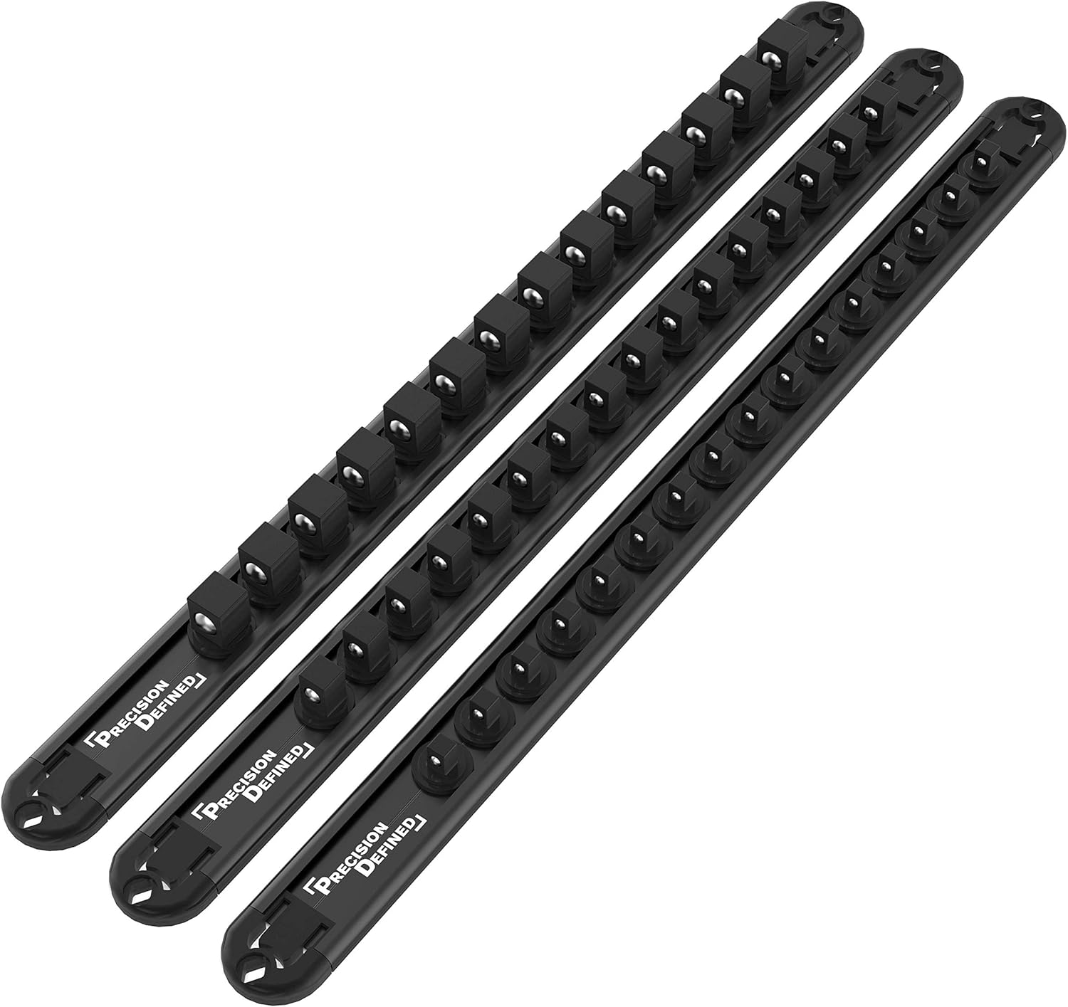 Amazon.com: Precision Defined Aluminum Tool Socket Holder 3-Piece Set ...