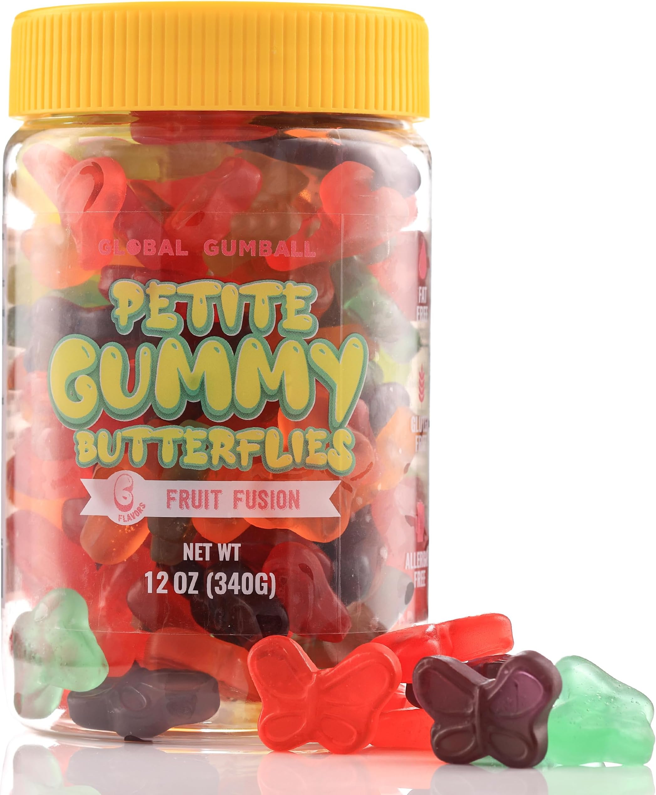 Amazon.com : Gummy Candy - Gummy Candies - Butterfly Shaped - 12 oz ...