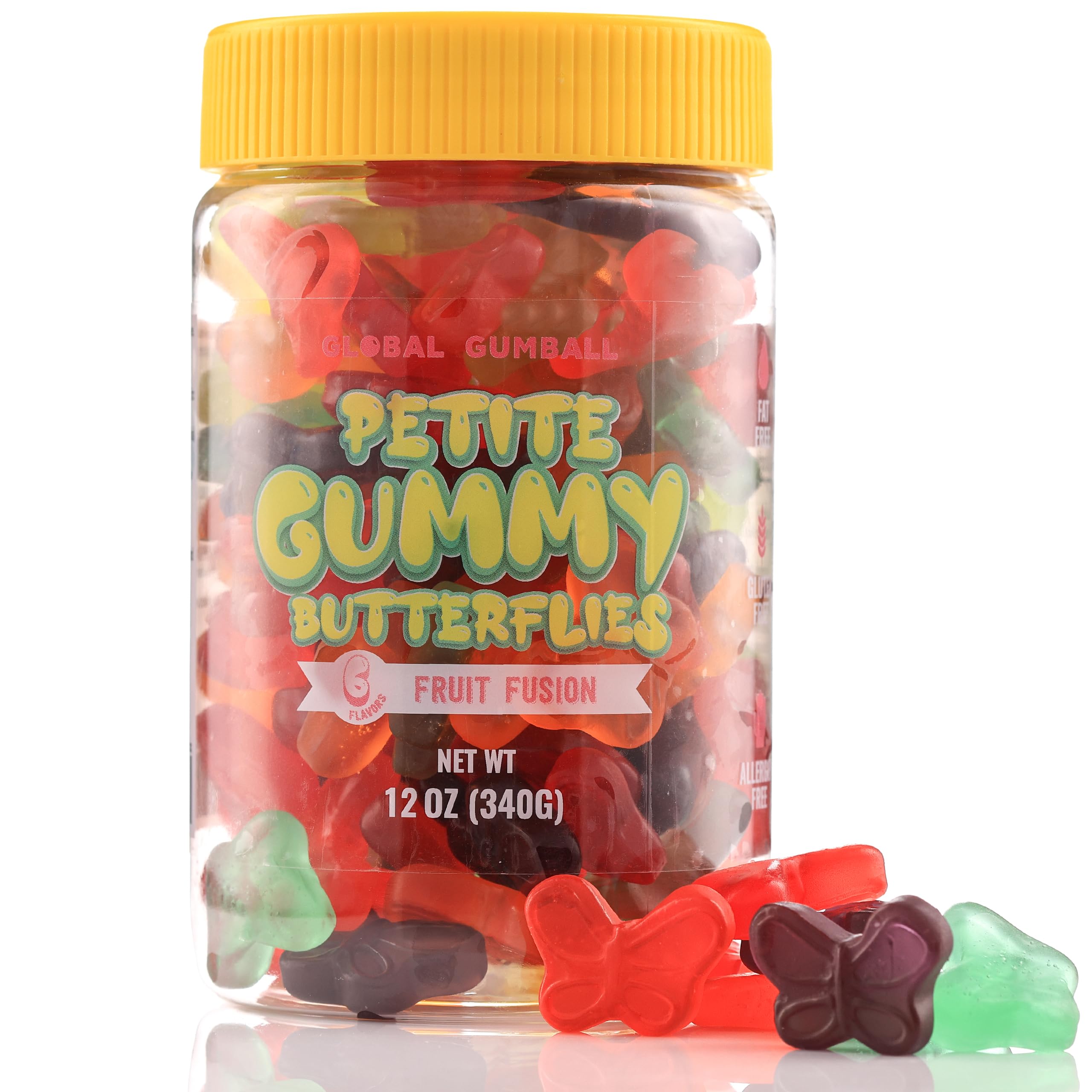 Amazon.com : Gummy Candy - Gummy Candies - Butterfly Shaped - 12 oz ...