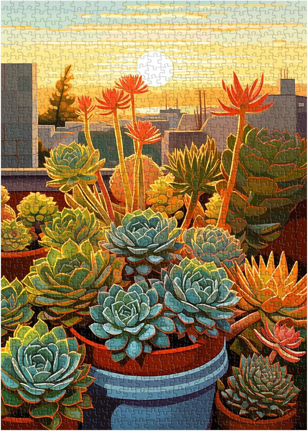 Amazon.com: Succulents Plant Puzzles for Adults 1000 Pieces, Cactus ...