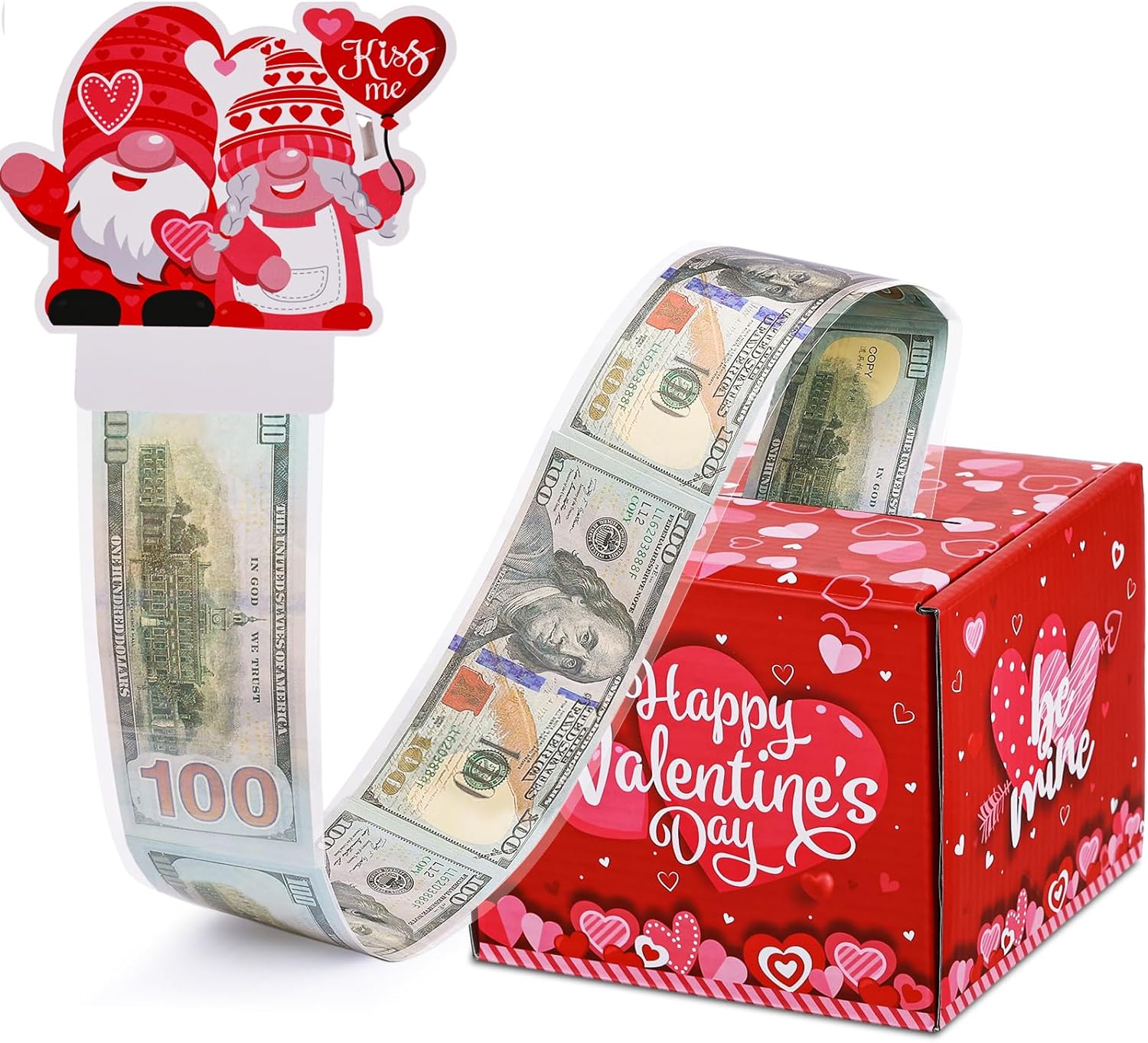 Amazon.com: Meiidoshine Valentines Day Money Box for Cash Gift Pull ...