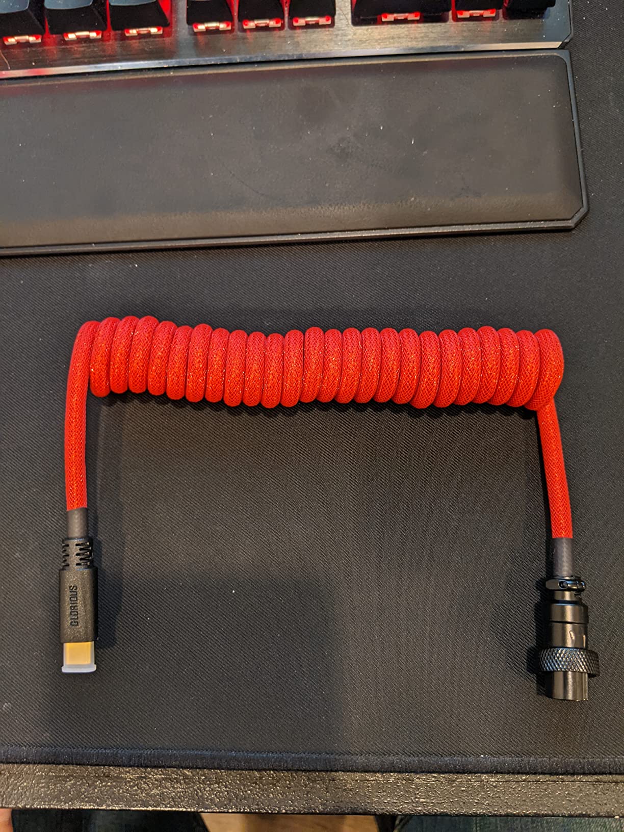 $10/mo - Finance Glorious Coiled Keyboard Cable – Coiled USB C Cable ...