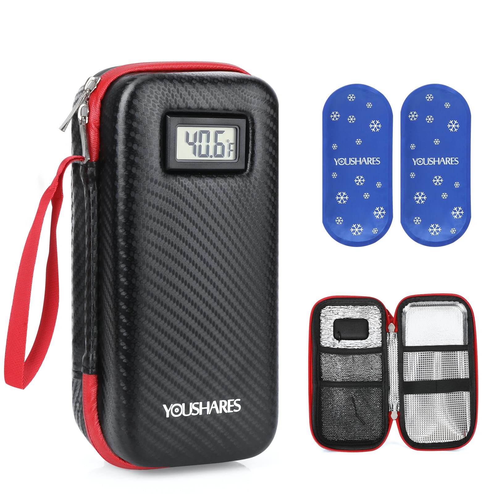 Amazon.com: Insulin Cooler Travel Case with Tsa Approved Ice Packs ...