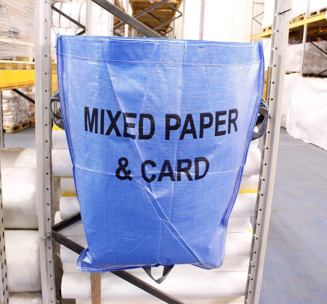 Britwrap Warehouse Recycling Rack Sack (BLACK - Mixed Paper & Card ...