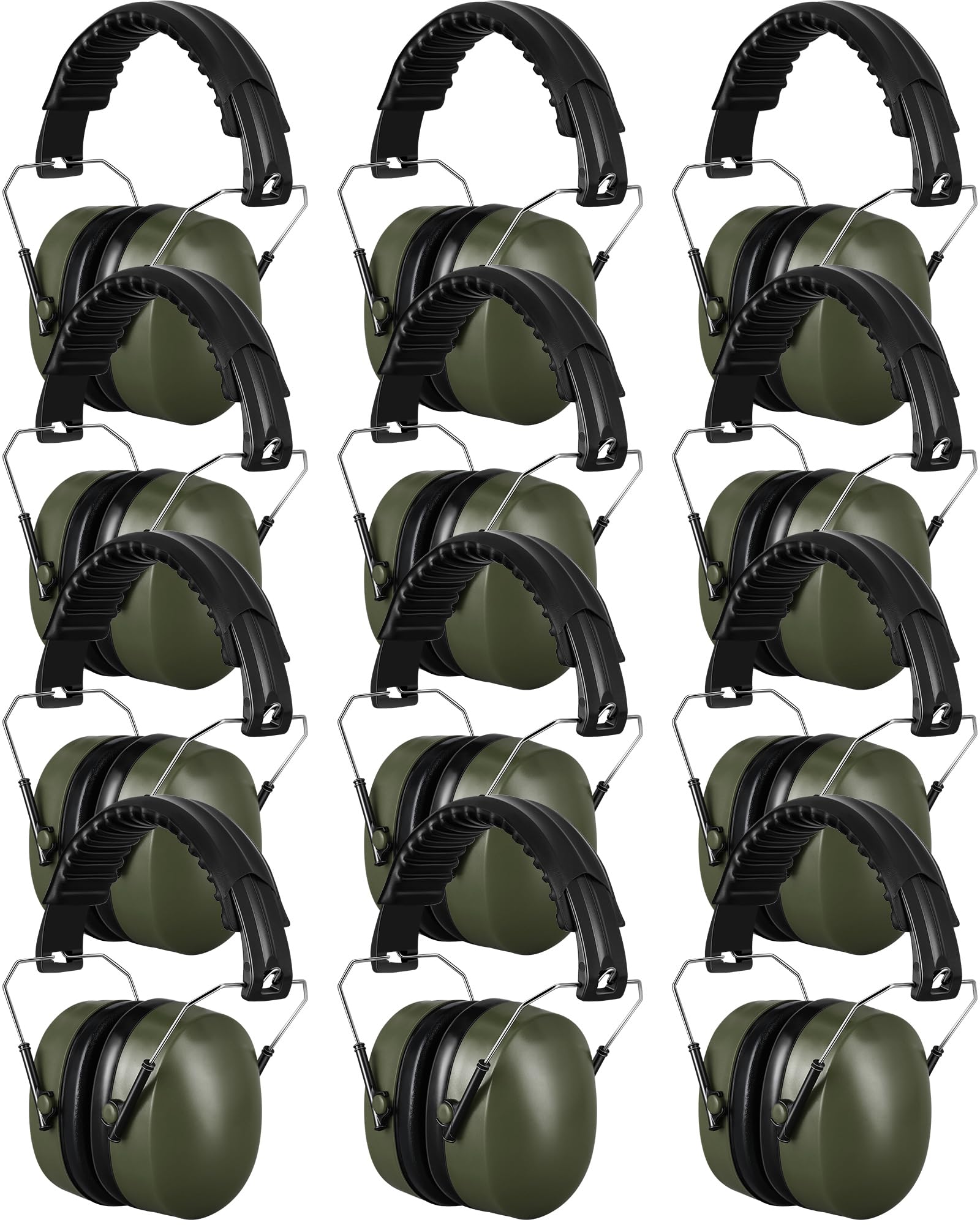 Copkim 12 Pcs Hearing Protection Ear Muffs NRR 28dB Noise Reduction ...