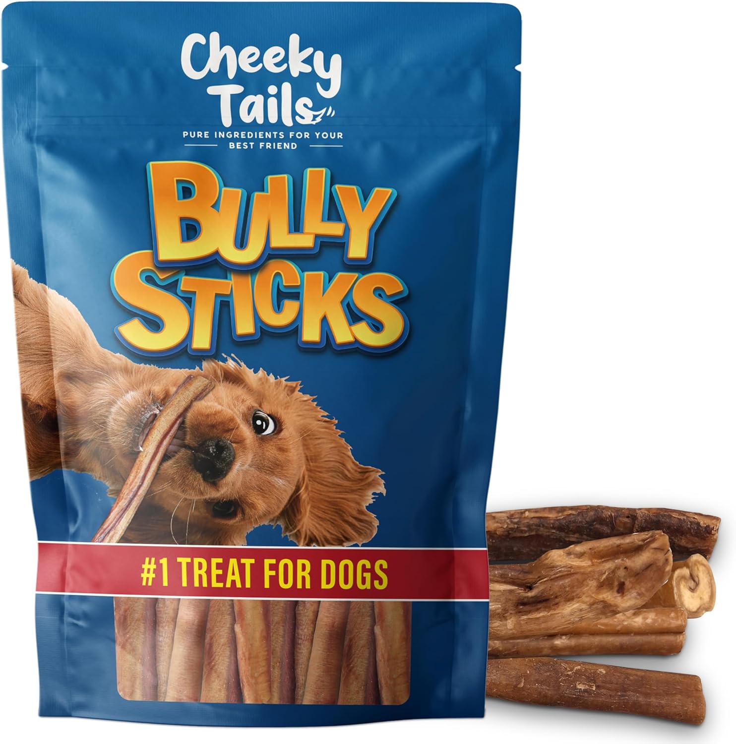Amazon.com : Cheeky Tails Bully Sticks for Small Dogs and Puppies (3 ...