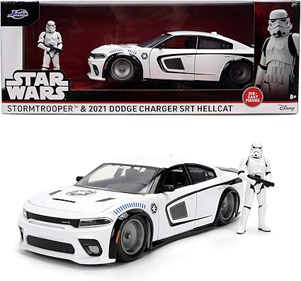 Amazon.com: Jada Star Wars Stormtrooper with 2021 Dodge Charger SRT ...