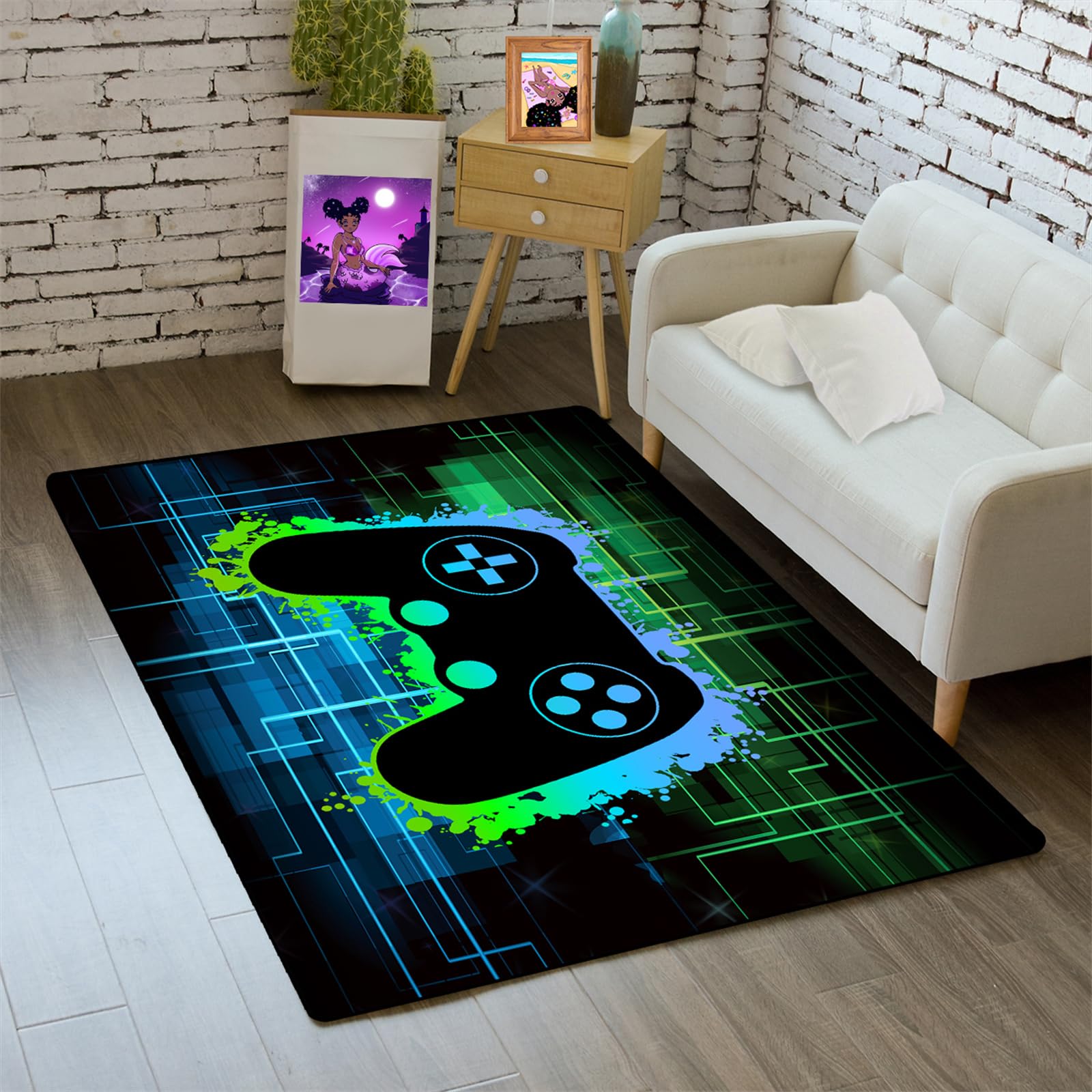 Gamer Rug for Boys Room - Gaming Rug Video Game Rugs for Boys Room ...