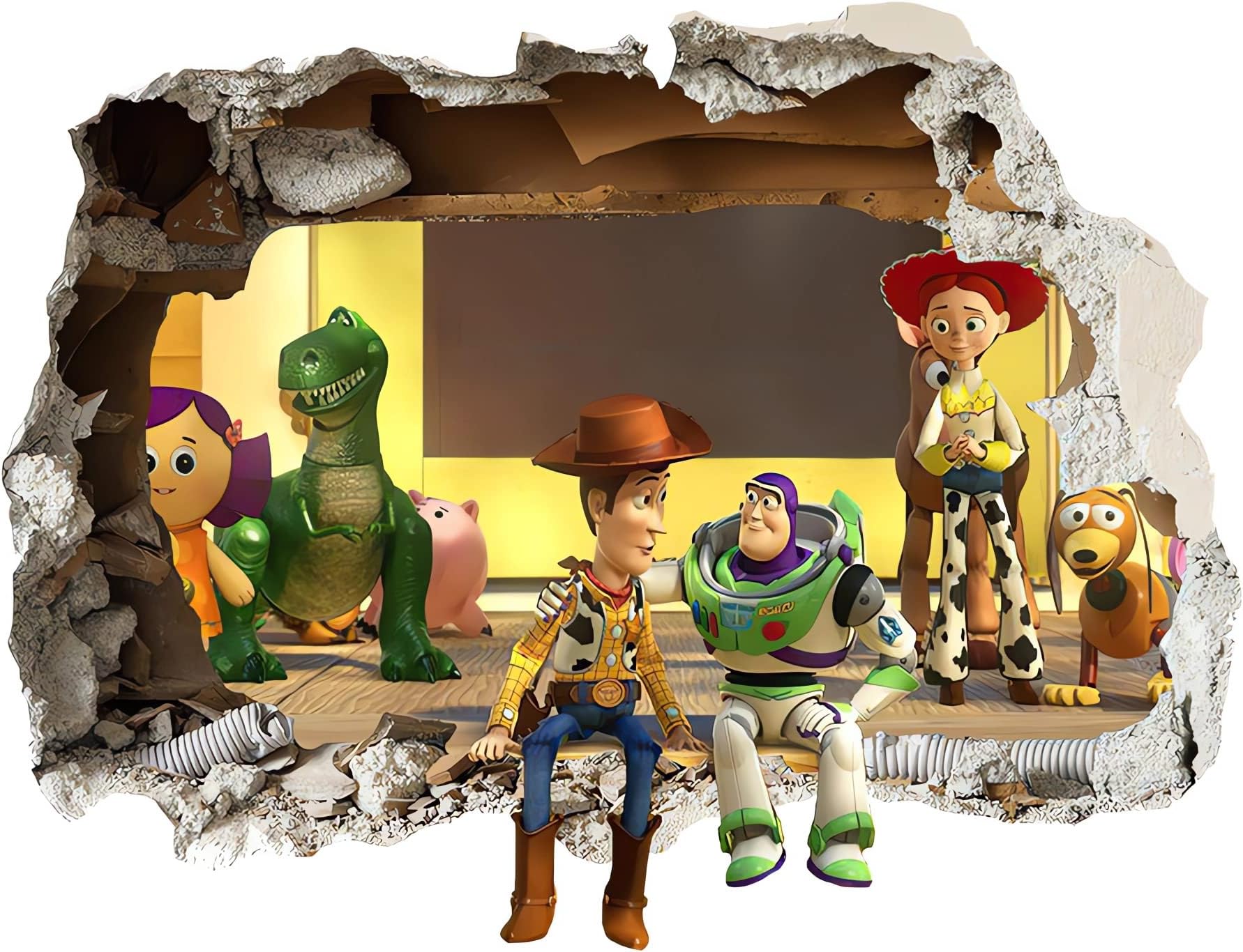 Amazon.com: 9 Inch Buzz Lightyear Space Ranger Removable Peel Self ...