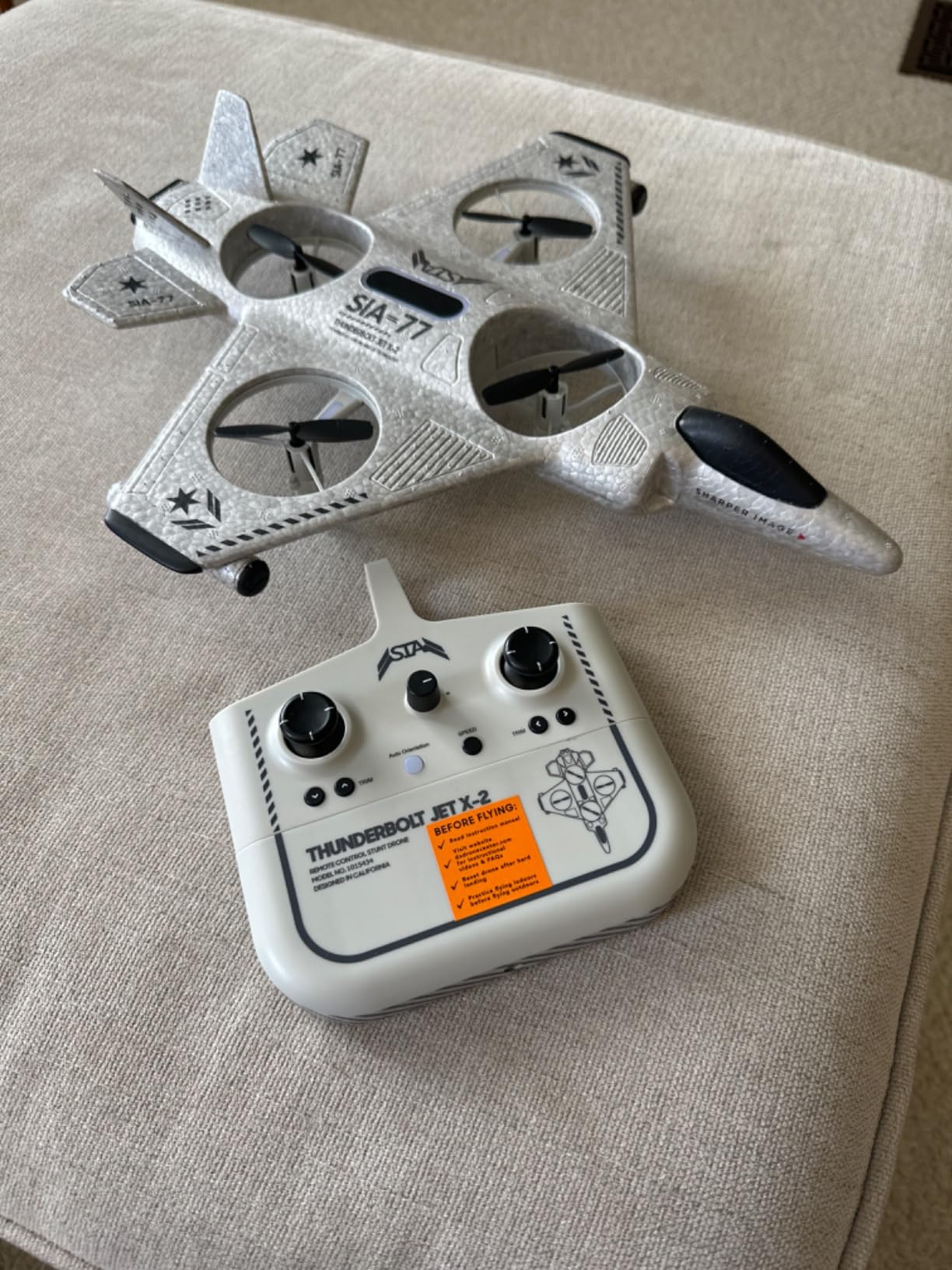 Amazon.com: Sharper Image Toy RC Thunderbolt Jet X-2 Stunt Drone ...