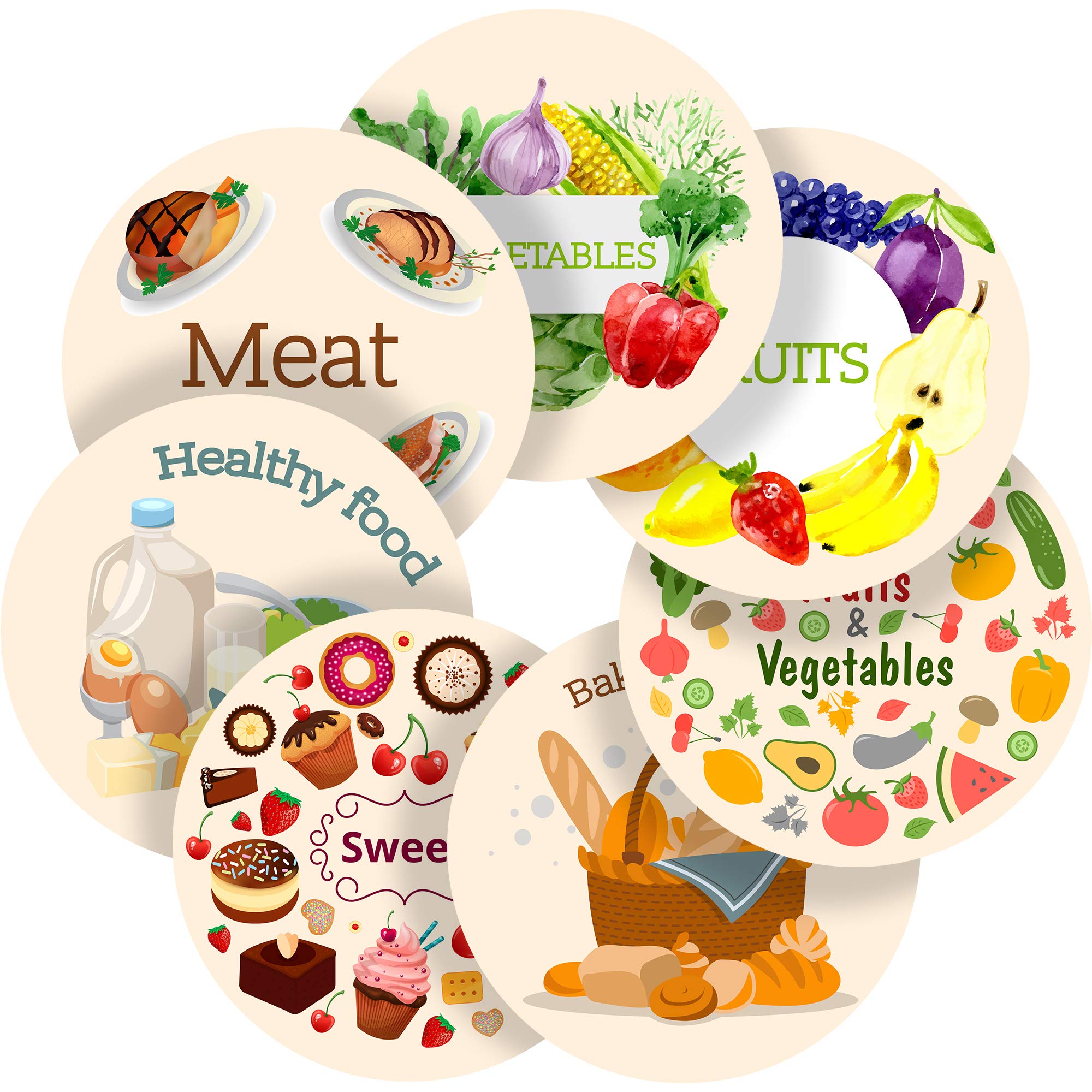 Buy Graphic Flavour Delicious Food Reward Sticker Labels (35 Stickers ...