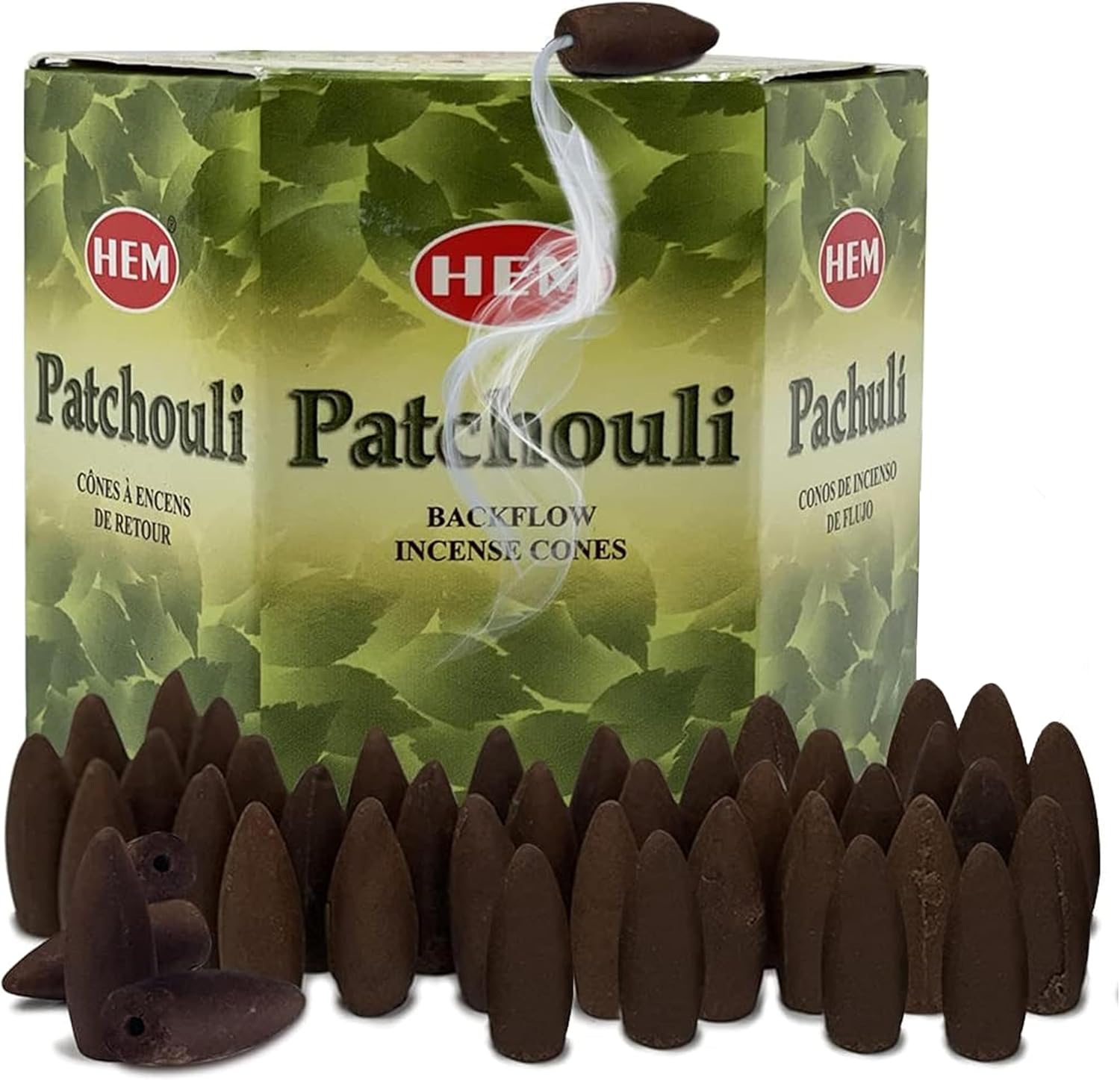 Amazon.com: Patchouli Backflow Incense Cones for Waterfall Aromatic ...