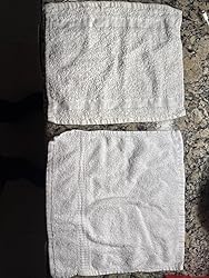Amazon.com: GREEN LIFESTYLE Terry Towels, White Rags, Bar Towels 100% ...