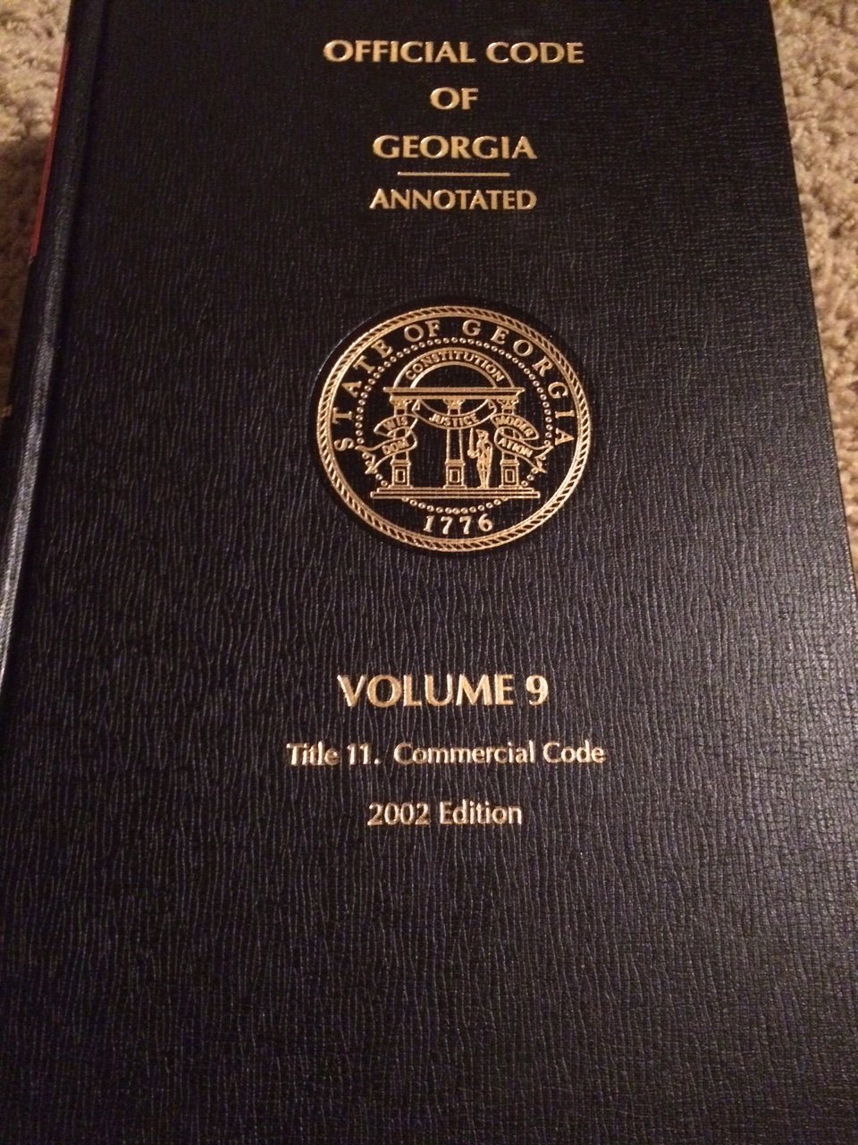 Official Code of Georgia Annotated, Volume 9 (Title 11. Commercial Code ...
