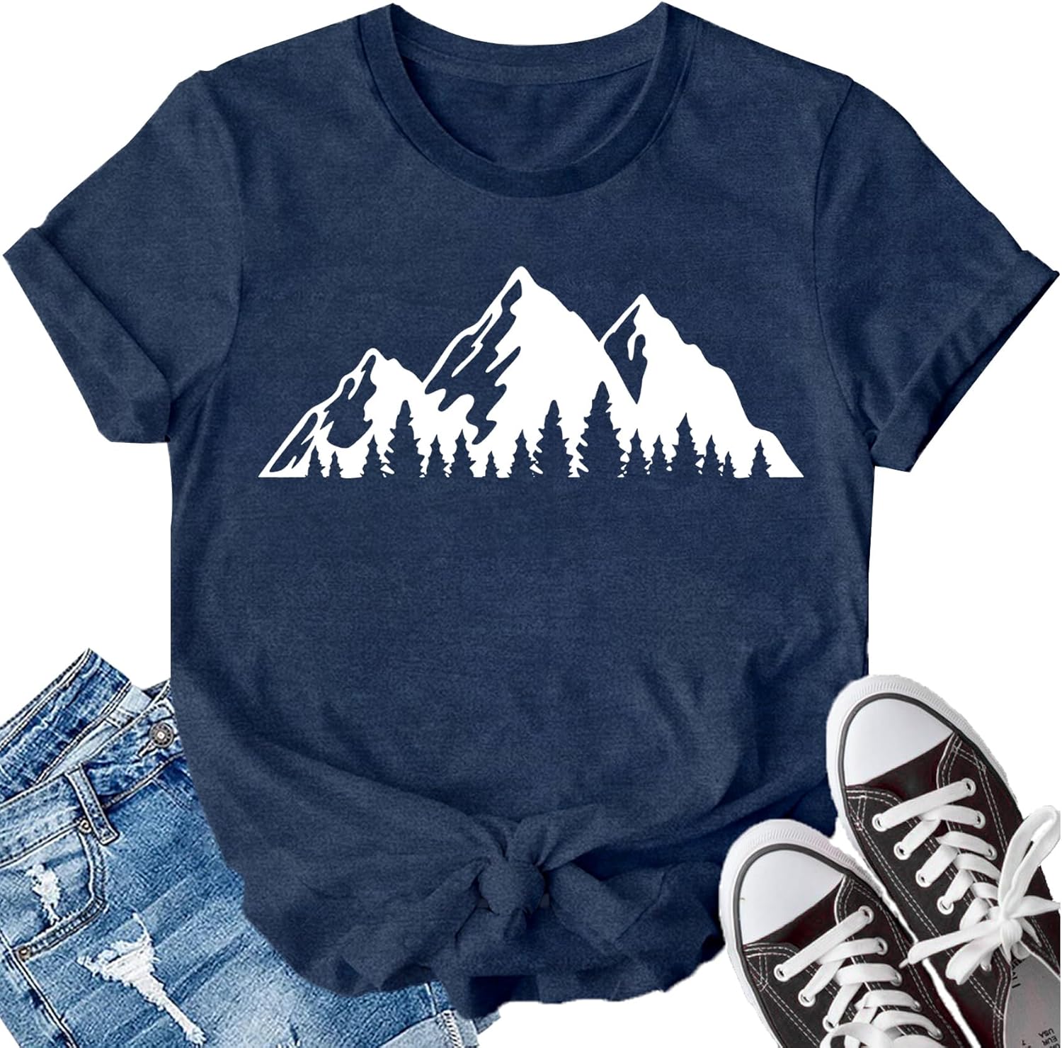 Amazon.com: LBP Hiking Shirt for Women Nature Mountain T-Shirt ...