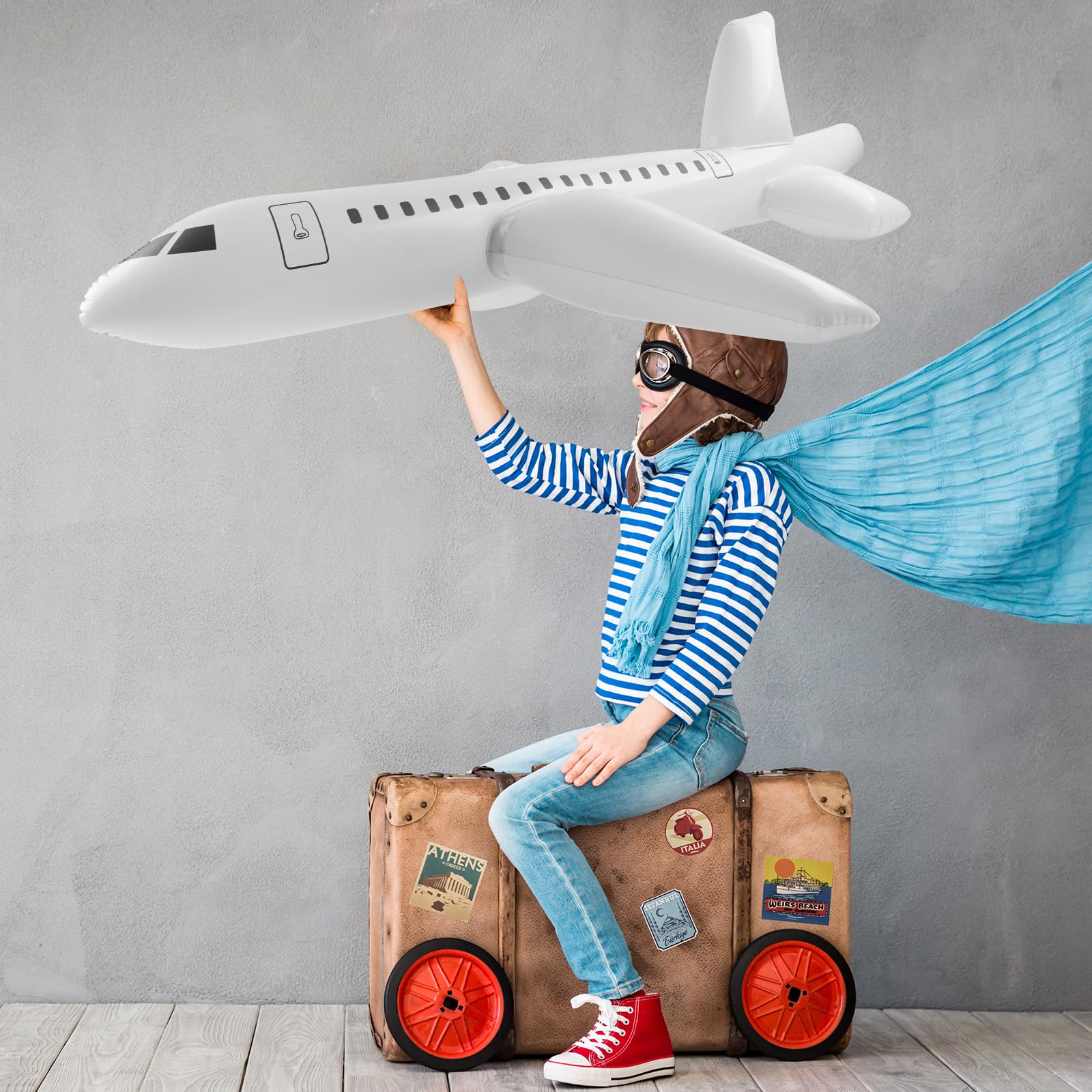 Snapklik.com : 8 Pieces Inflatable Airplane Balloon 40 Inch Large ...