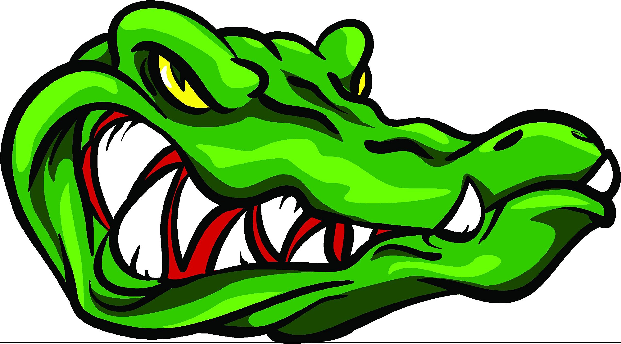 Angry Crocodile Cartoon Of Girl