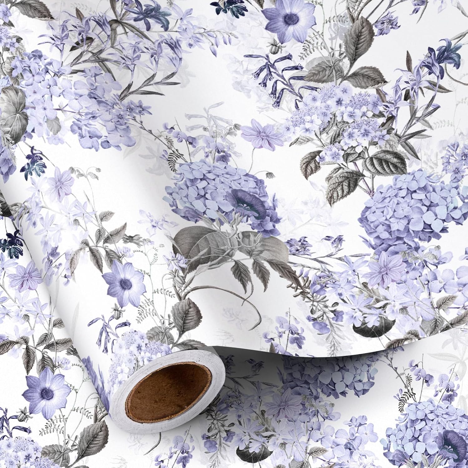 Amazon.com: RUSPEPA Floral Wrapping Paper Roll for Women Girls, Mini ...