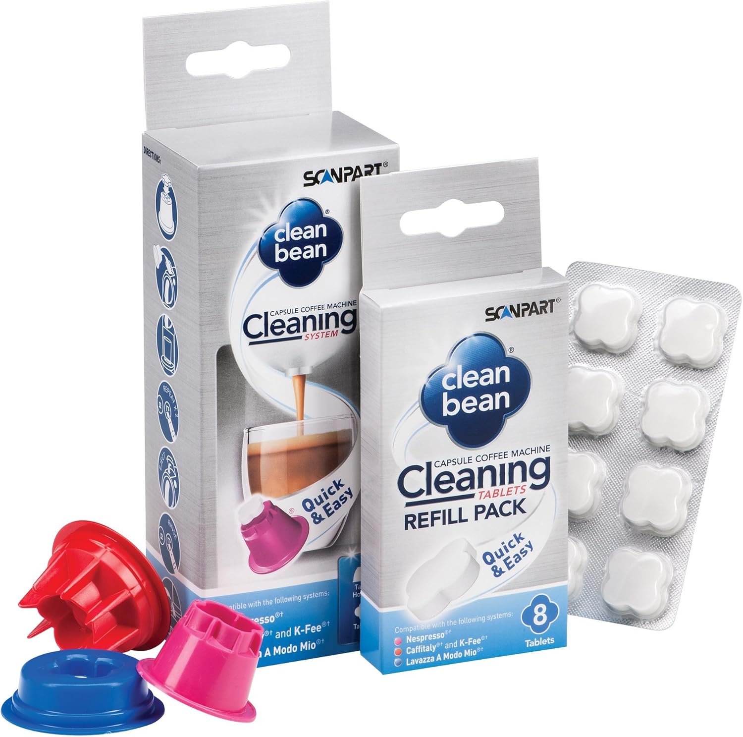 Amazon.com: Clean Bean Starter Cleaning Set includes 8 Tablets and 3 ...