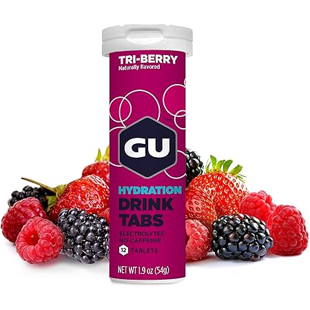 Amazon.com: GU Energy Hydration Electrolyte Drink Tablets, Enhanced ...