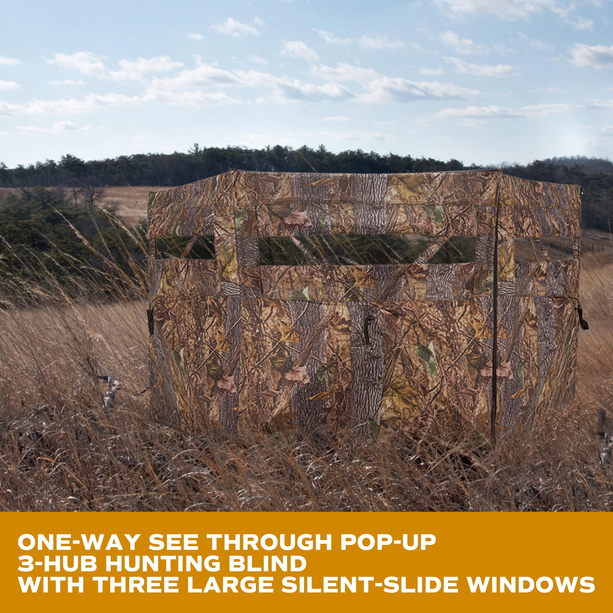 Snapklik.com : RPNB Hunting Blind, 3-Hub Easy Setup Ground Hunting ...