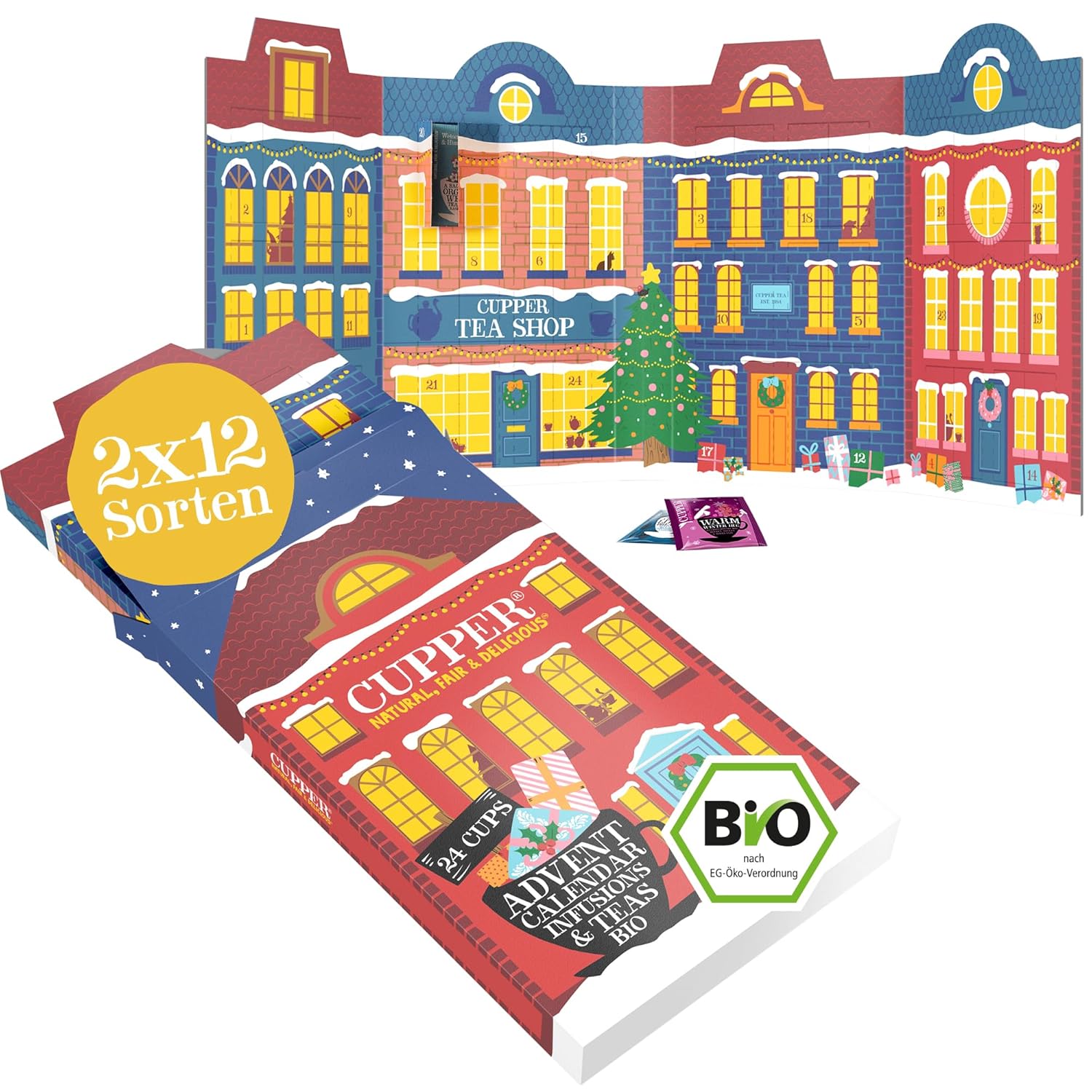 Cupper Premium Tee Adventskalender 2024 | Großer Kalender für die ...