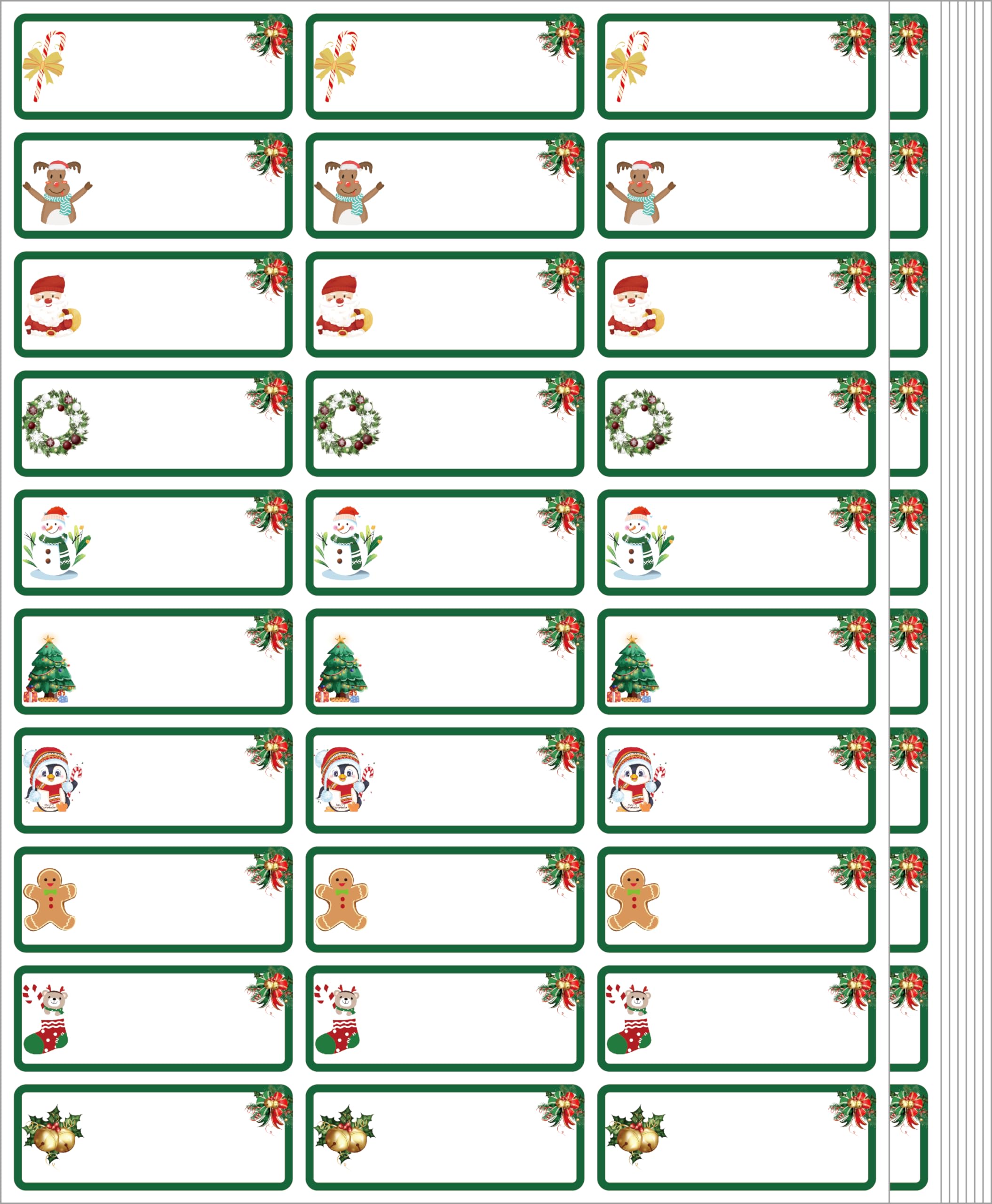Free Printable Christmas Return Labels 400+ CUTEST Printable Christmas