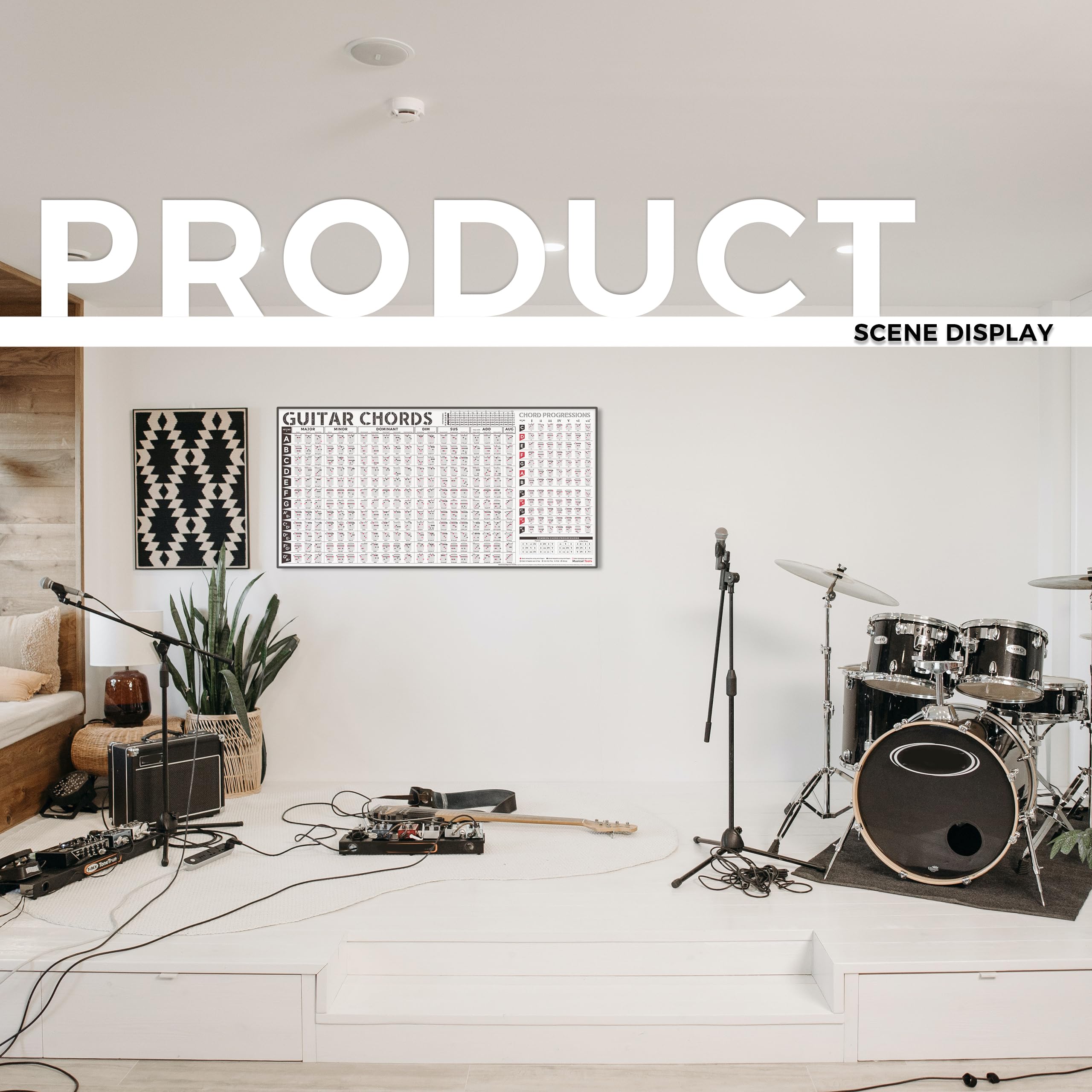 Snapklik.com : Guitar Theory Charts, Contains Guitar Chords, Scales ...