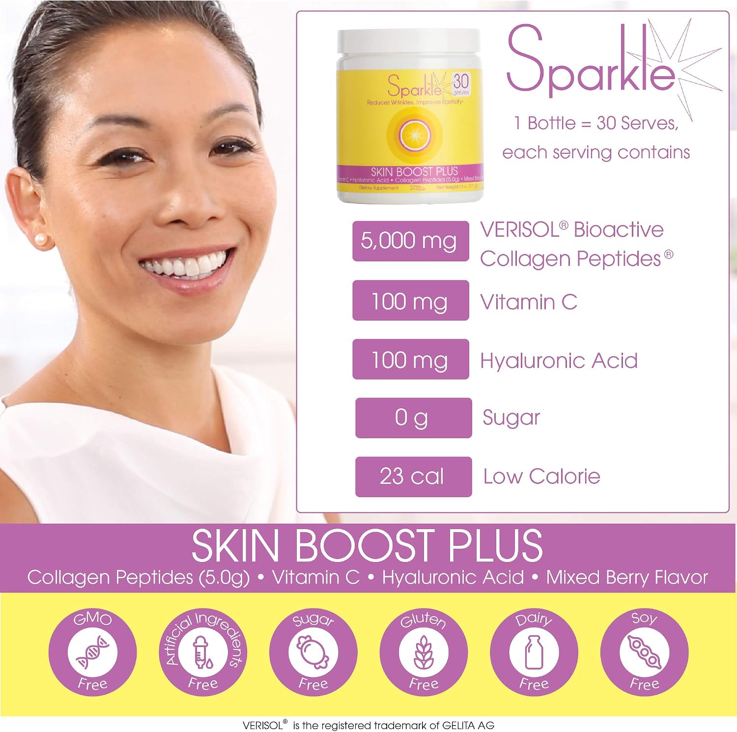 Sparkle Skin Boost Plus Hydrolyzed Collagen Powder Australia | Ubuy
