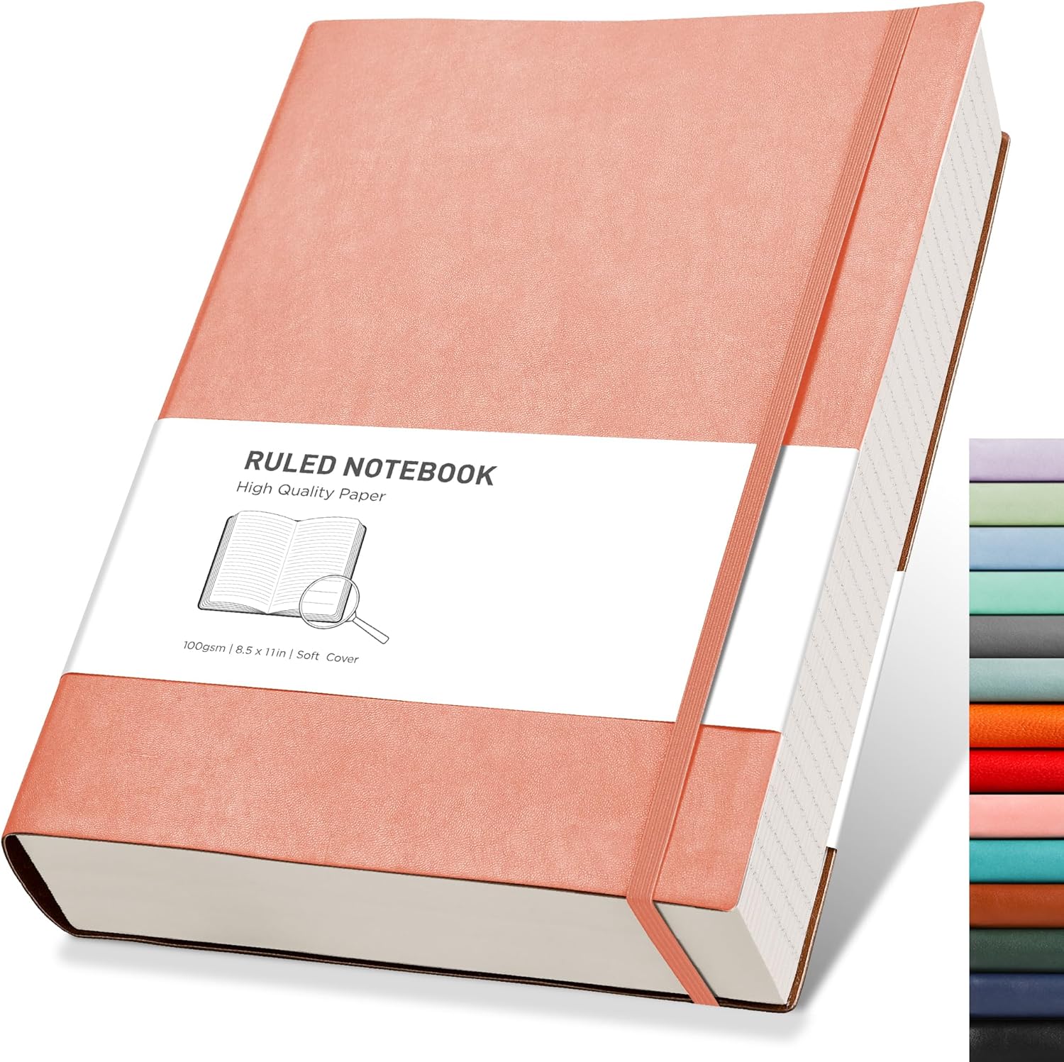 RETTACY A4 Lined Notebook College Ruled/Thick Journal - Extra Large ...