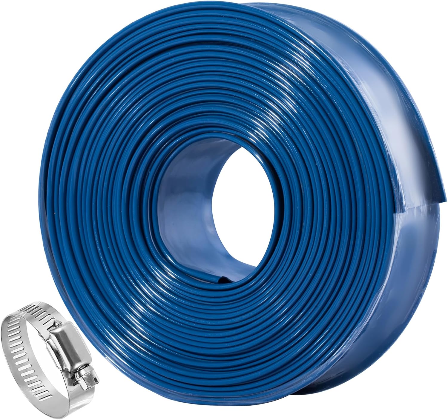 Amazon.com: Pool Backwash Hose 1 1/2 inch × 25 ft Thicken Blue Water ...