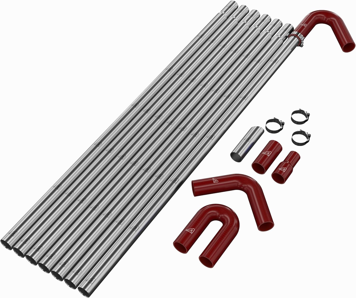 Red 25ft (7.5m) Gutter Vacuum Pole Kit Long Reach Drain Pipe & Gutter ...