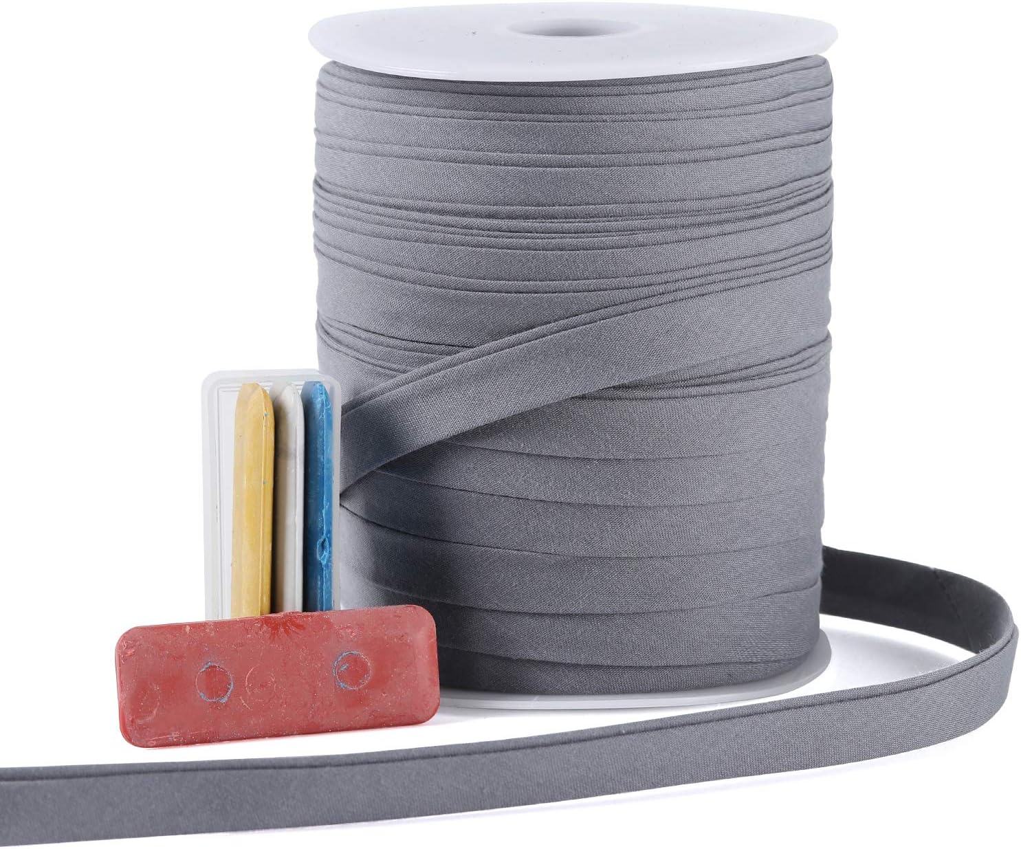 Amazon.com: Double-fold Bias Tape 1/2" Wide ~ Poly Cotton (5 Yards, Grey)
